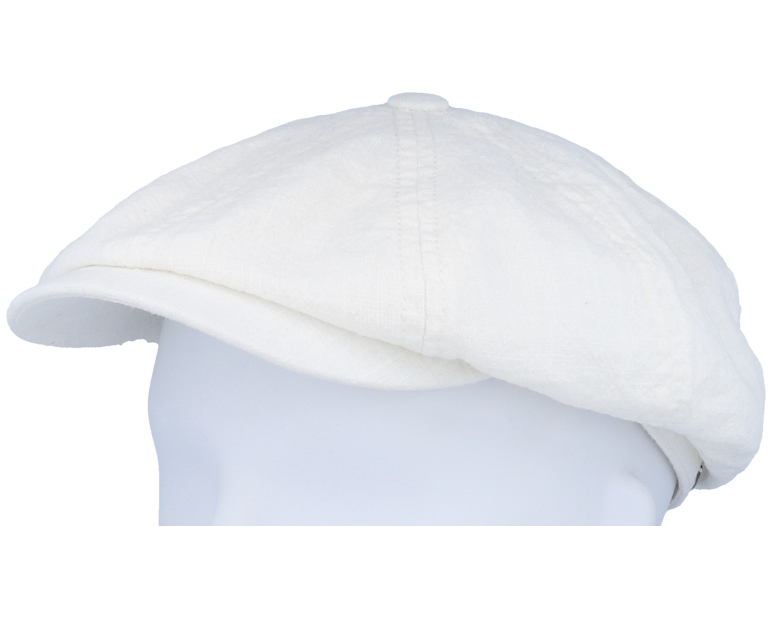 Hatteras Ramie White Flat Cap - Stetson caps - Hatstoreworld.com