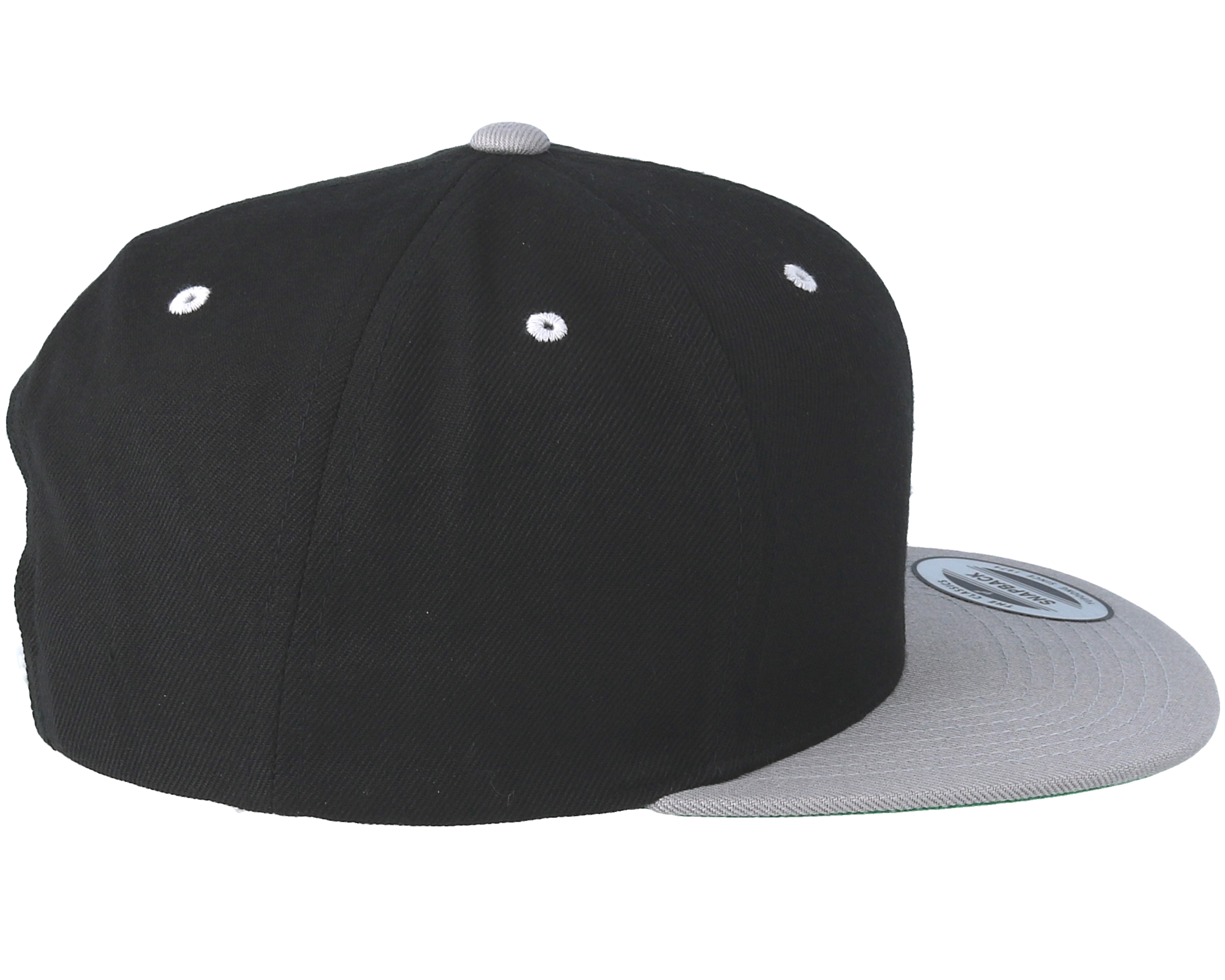 Black/Silver Snapback - Yupoong caps - Hatstoreworld.com