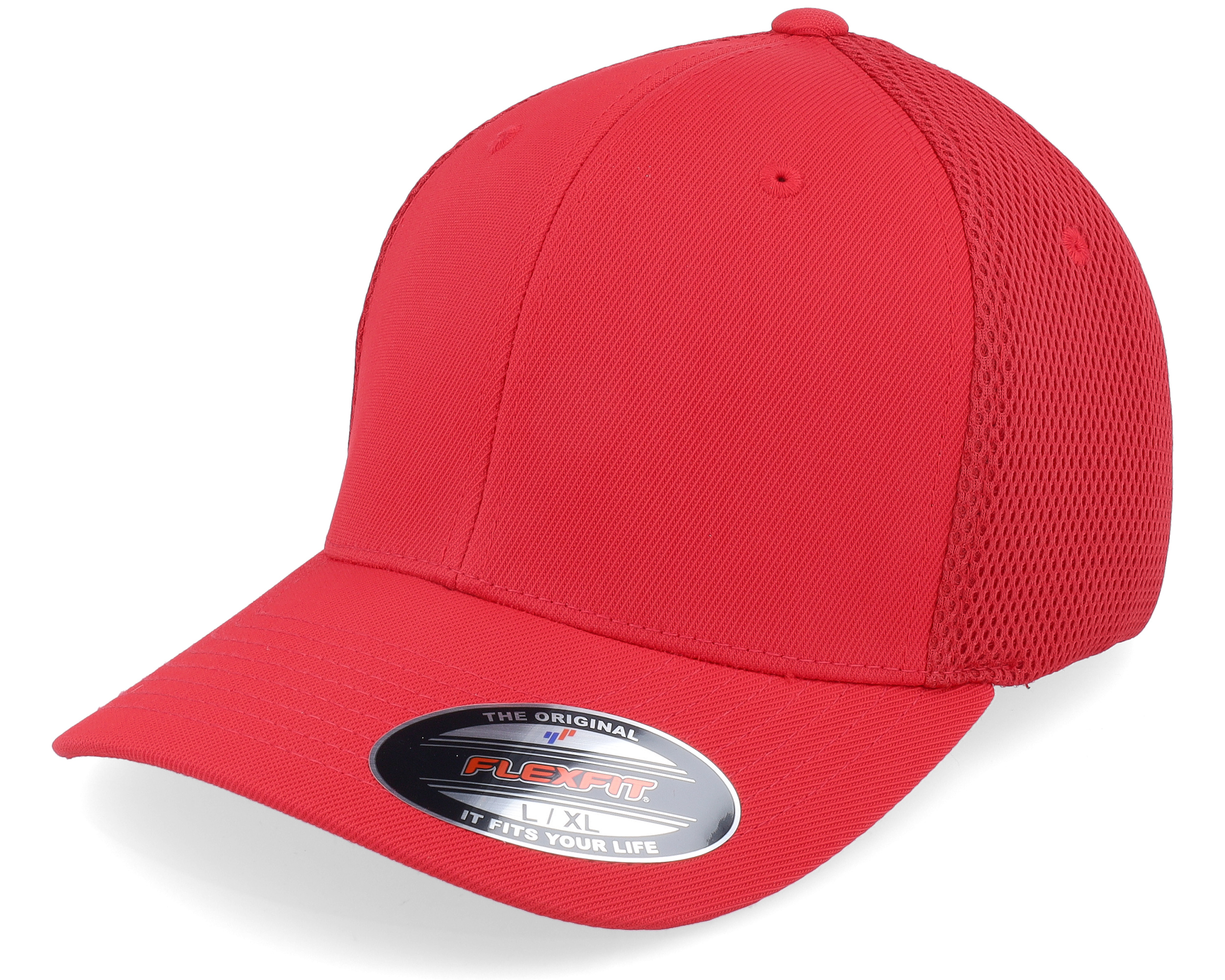 Tactel Mesh Red - Flexfit caps - Hatstoreworld.com