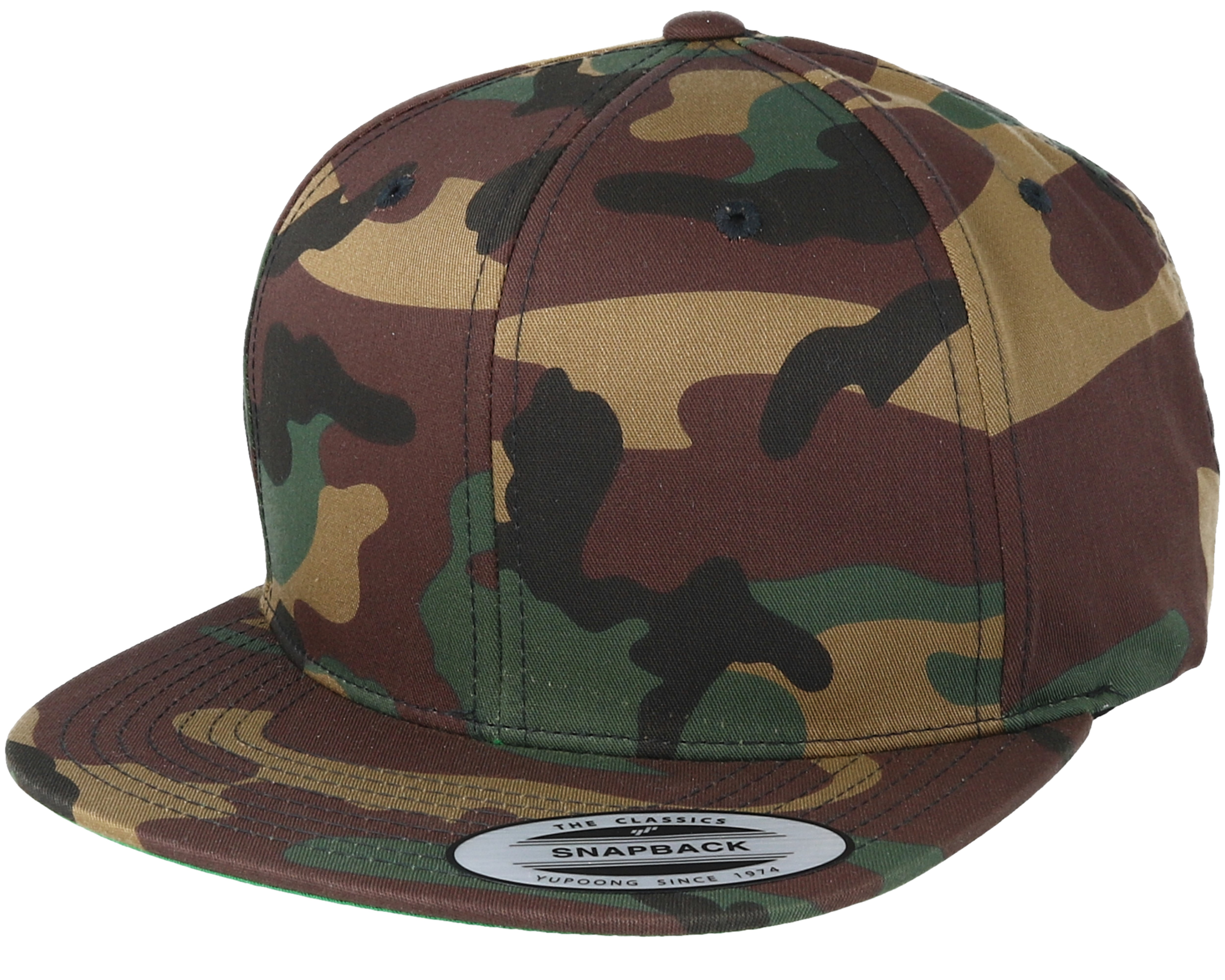 Green Camo Snapback - Yupoong caps - Hatstoreworld.com