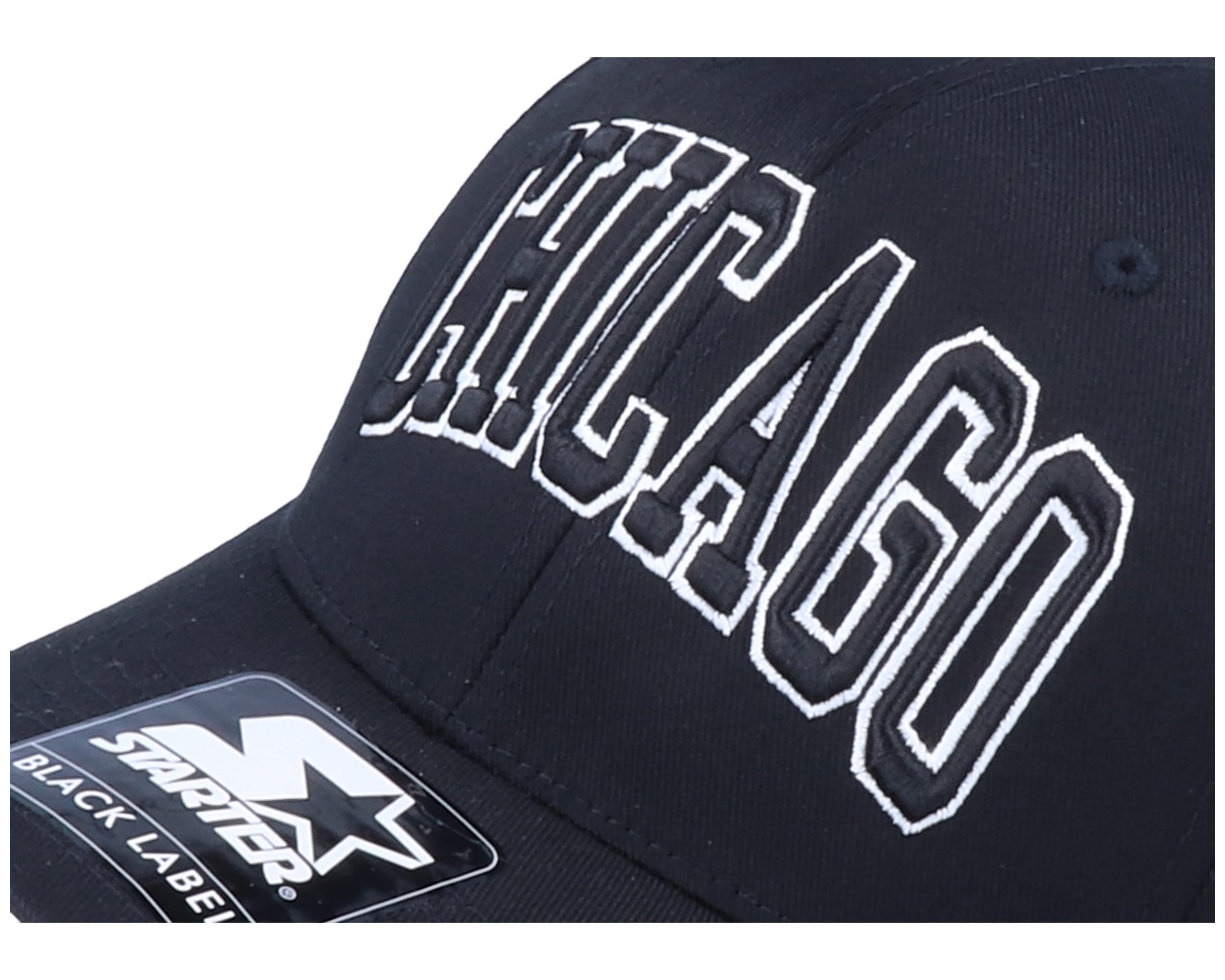 Chicago Cap Black/White Flexfit - Starter caps - Hatstoreworld.com