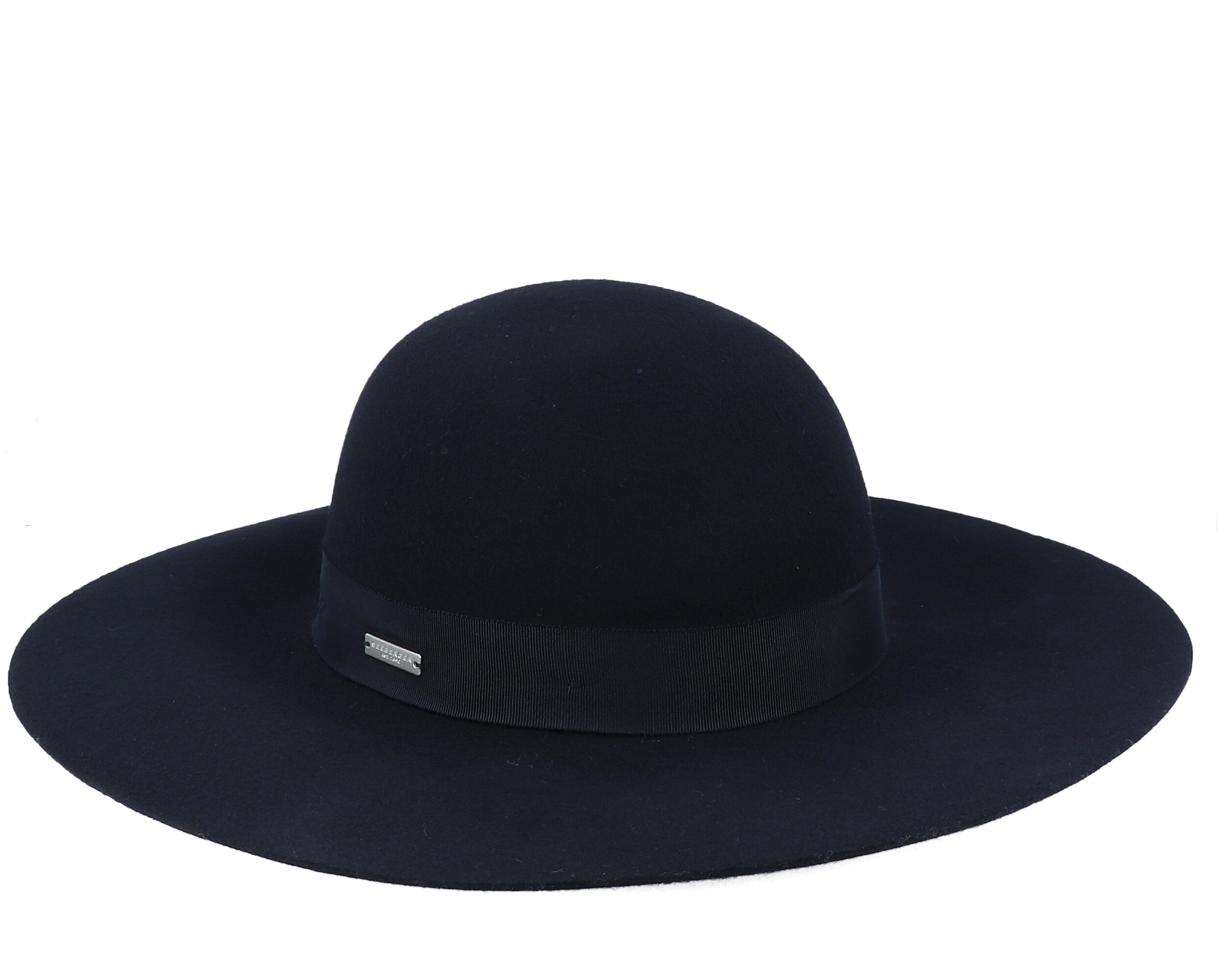Felt flapper Black Sun Hat - Seeberger hats - Hatstoreworld.com