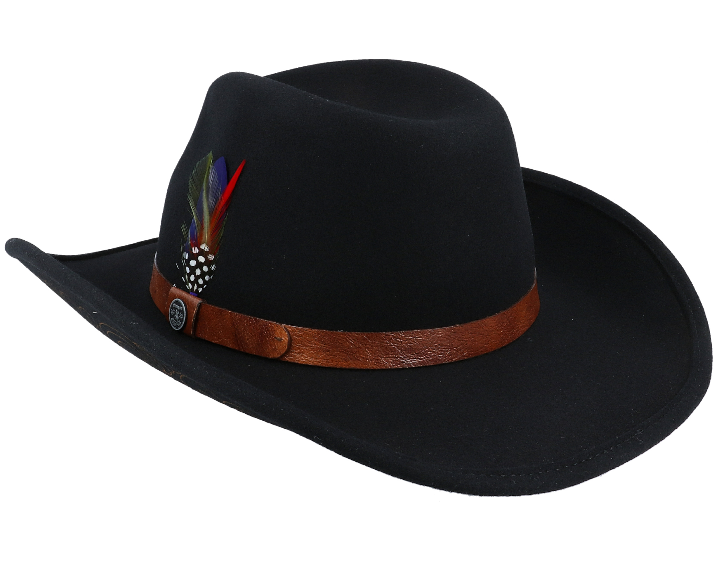 Fashion Western Filz Woolfelt Black Hat - Stetson - Chapéus Boné - Hatstore Fashion Western Filz Woolfelt Black Hat - Stetson - Chapéus Boné - Hatstore