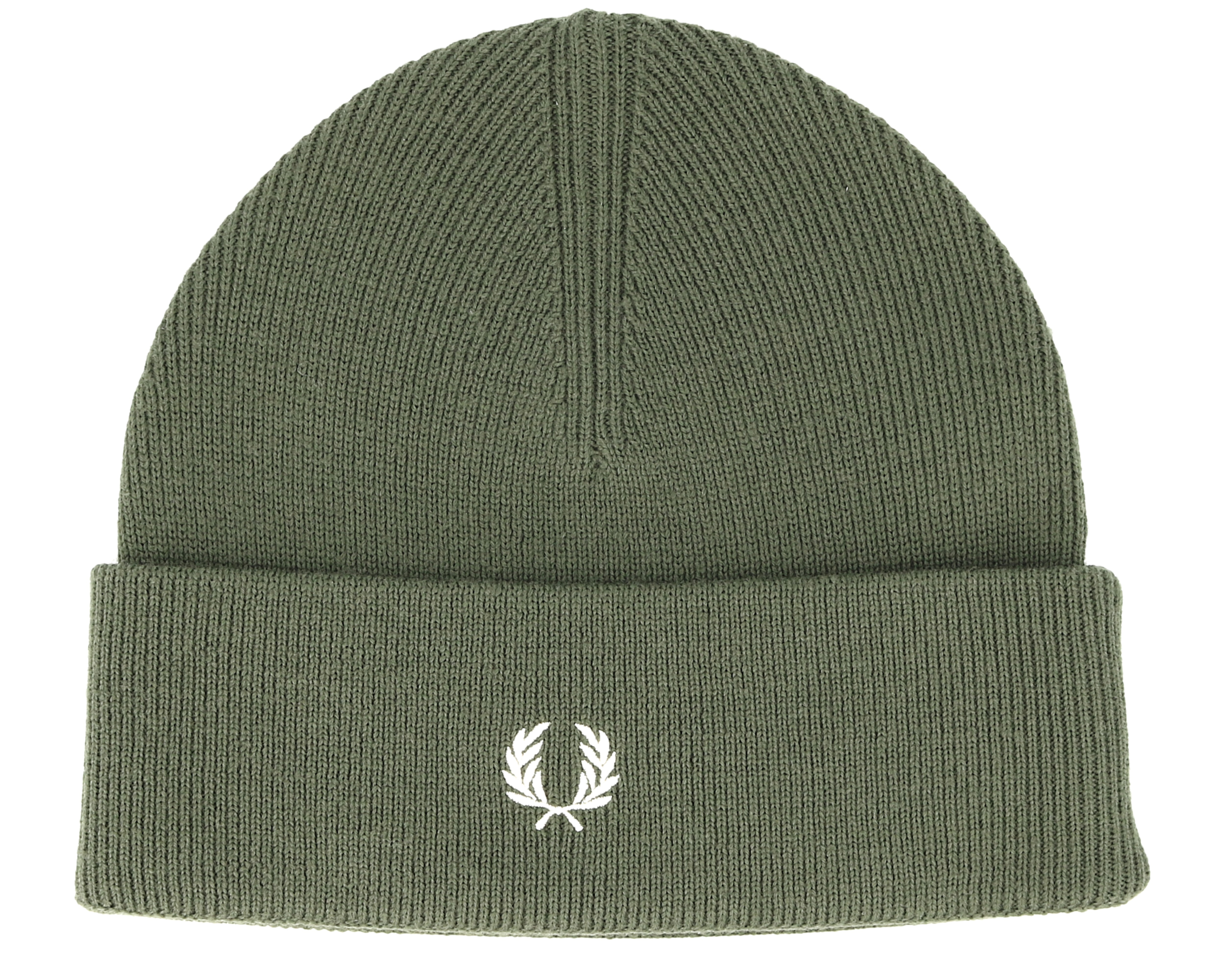 Merino Wool Olive Beanie - Fred Perry beanies - Hatstoreworld.com