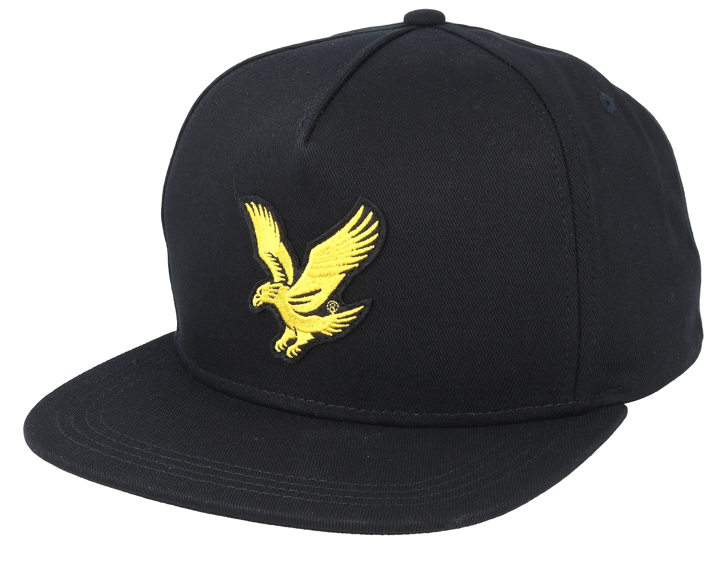 Eagle Cap True Black Strapback - Lyle & Scott caps - Hatstoreworld.com