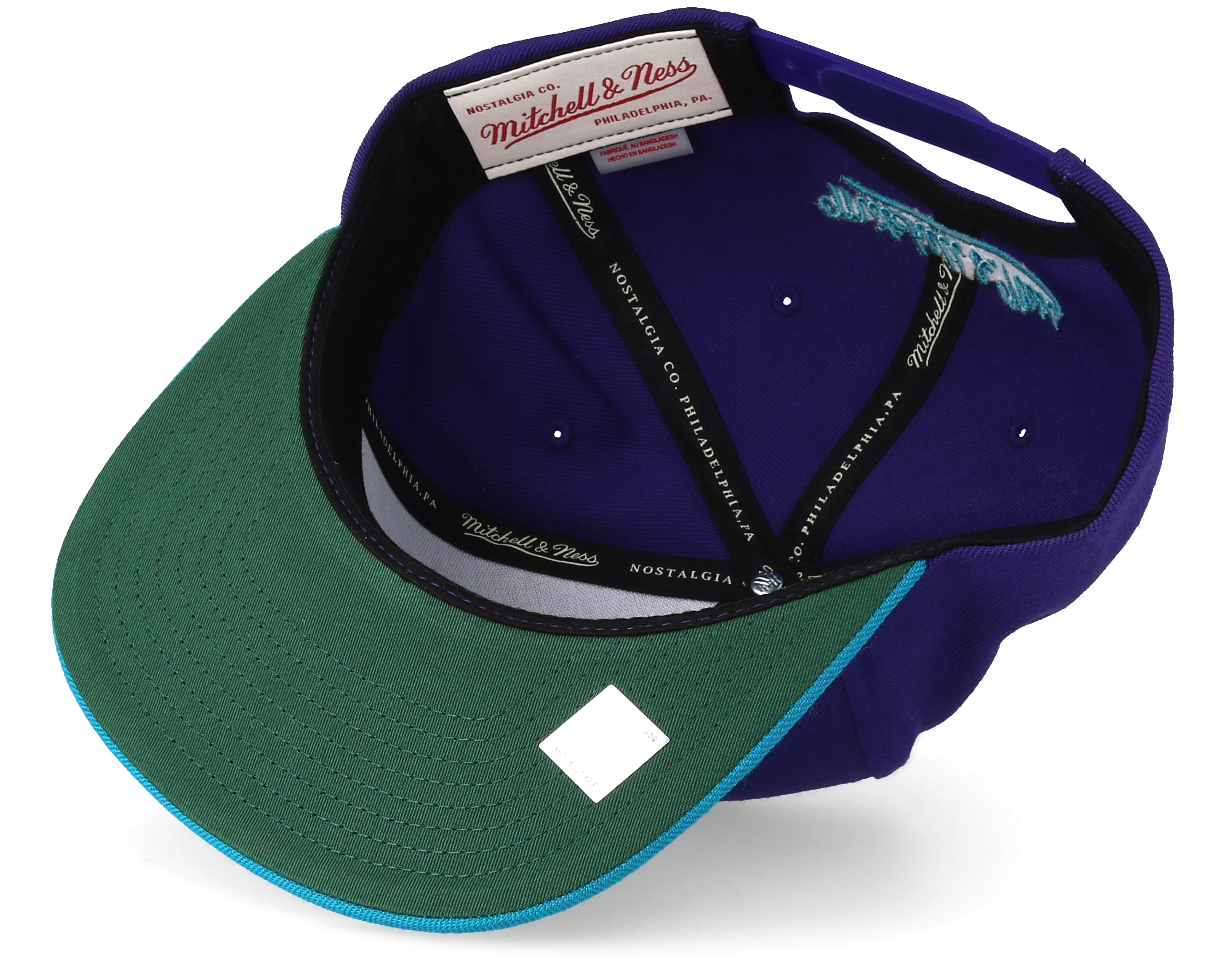 Charlotte Hornets 2 Tones Purple/Teal Snapback - Mitchell & Ness caps ...