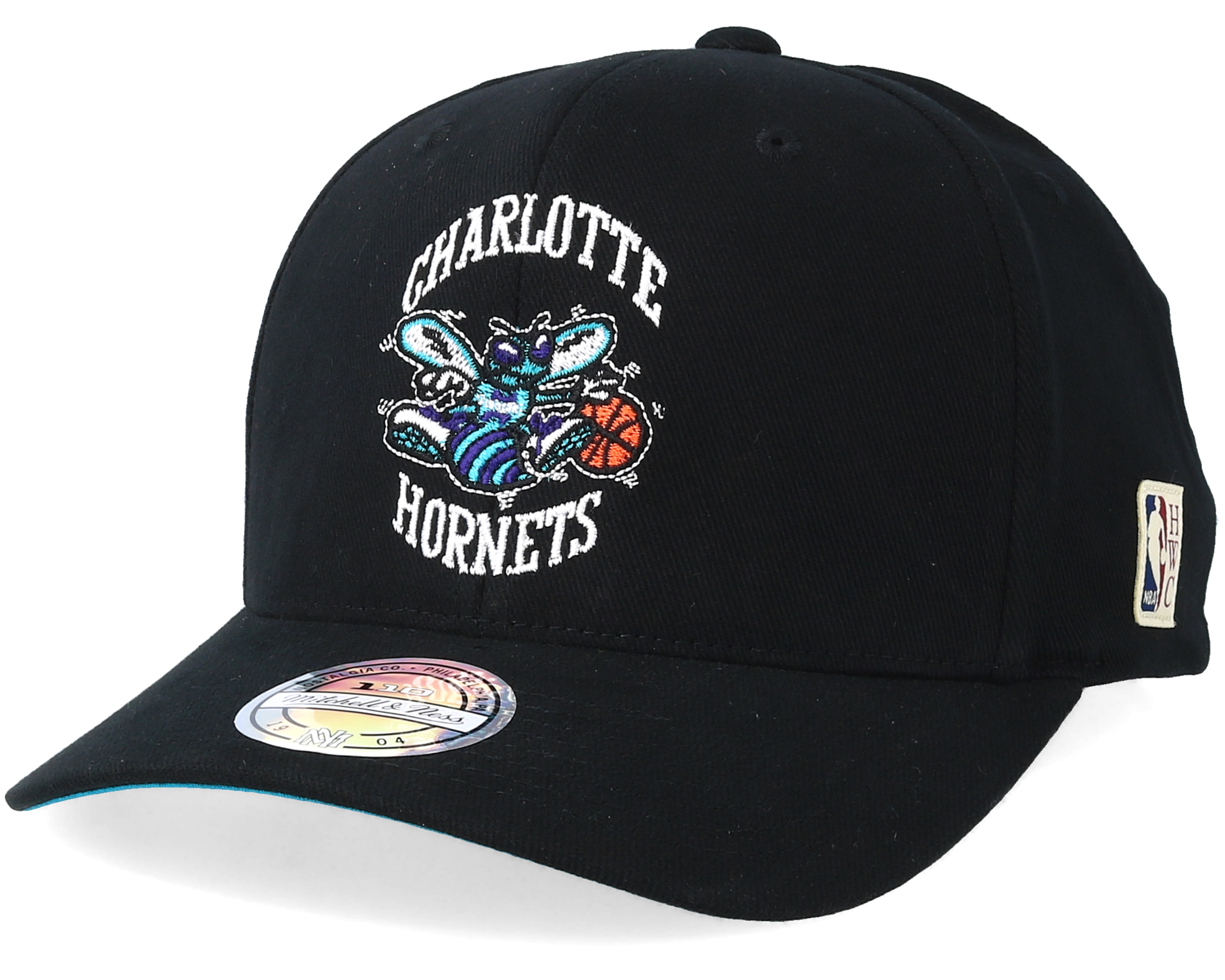 Charlotte Hornets Hwc Black 110 Adjustable - Mitchell & Ness caps ...