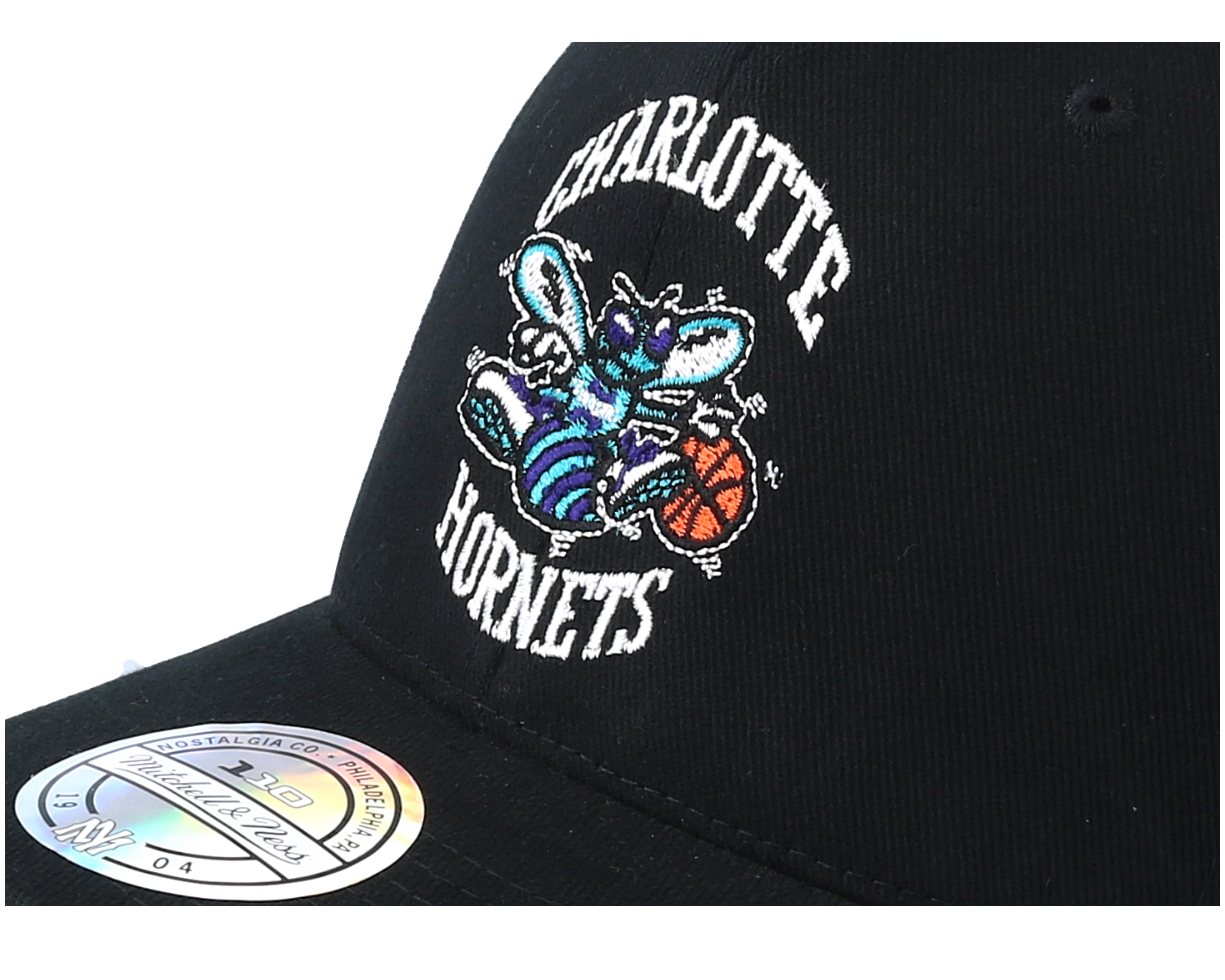 Charlotte Hornets Hwc Black 110 Adjustable - Mitchell & Ness caps ...