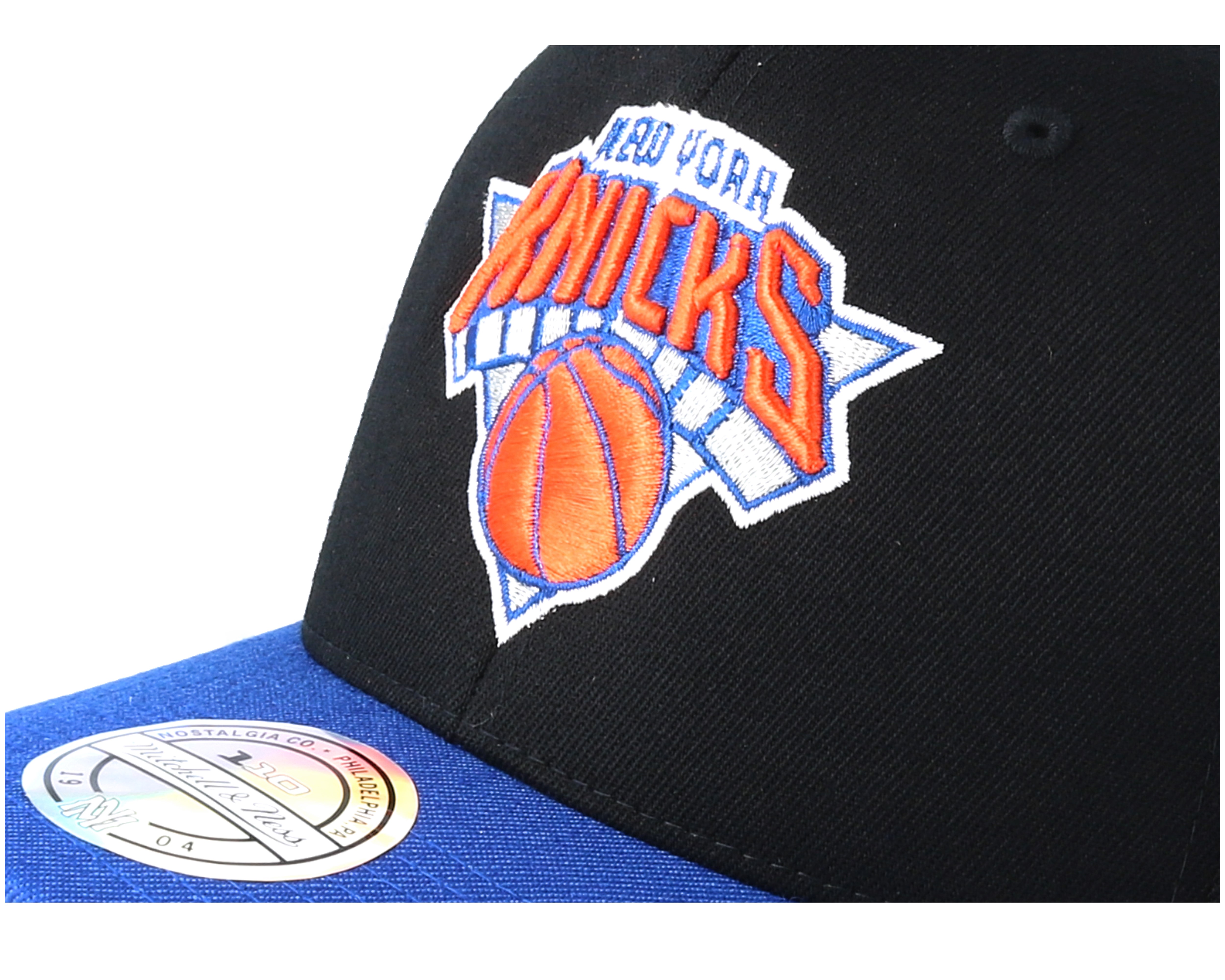 New York Knicks 2 Tone Black/Royal 110 Adjustable - Mitchell & Ness ...