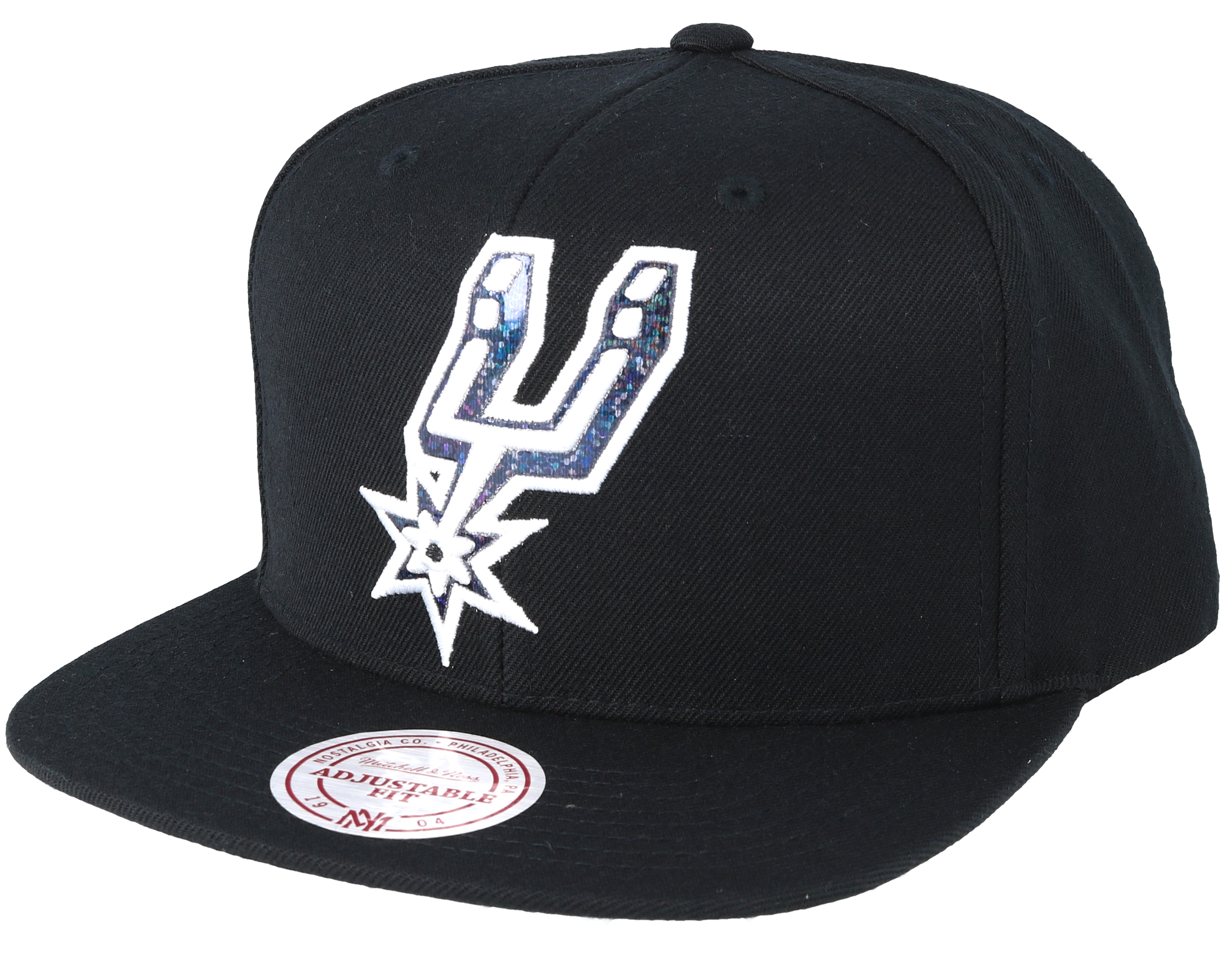 San Antonio Spurs Dark Hologram Snapback - Mitchell & Ness caps ...