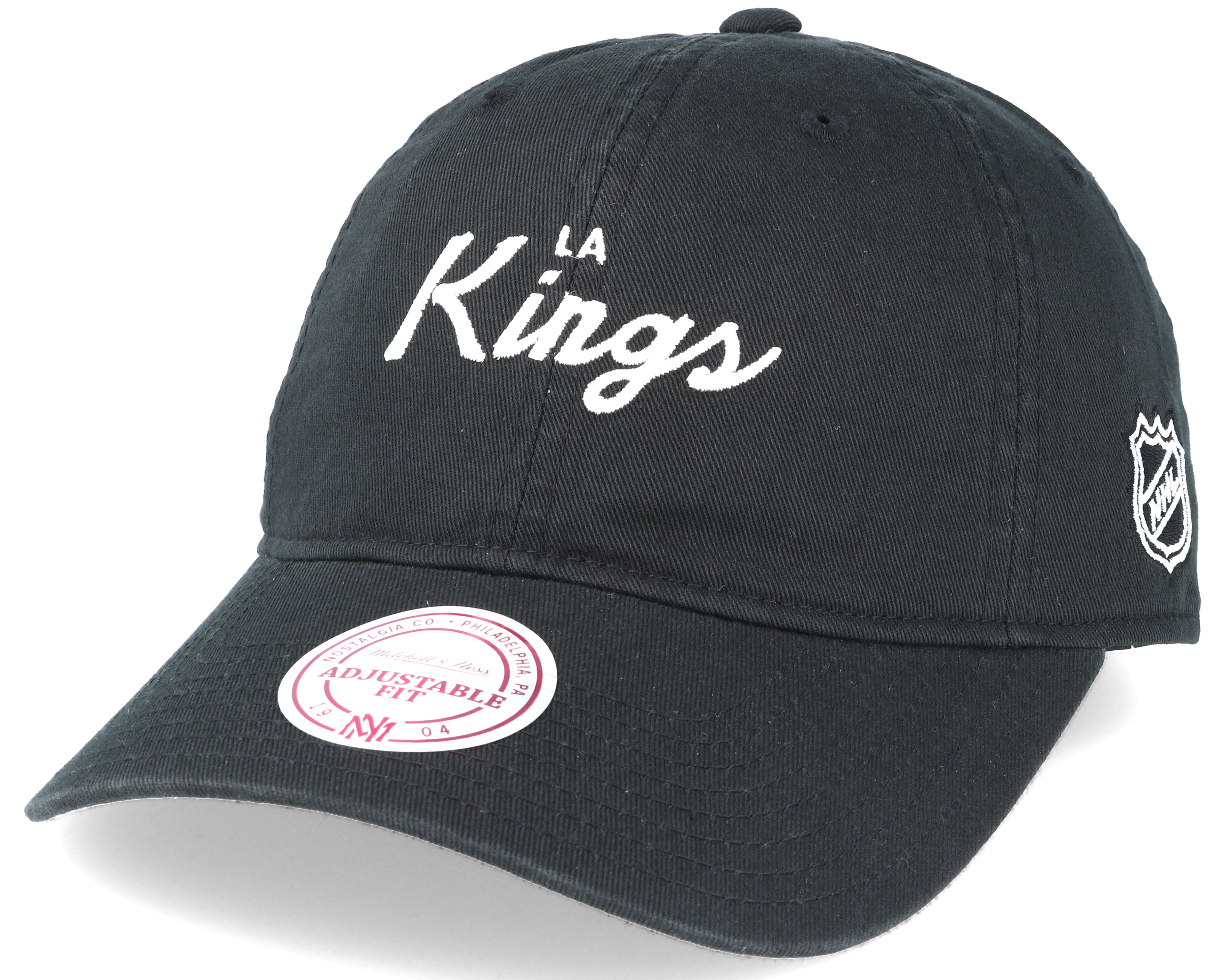 Los Angeles Kings Special Script Dad Black Adjustable - Mitchell & Ness ...
