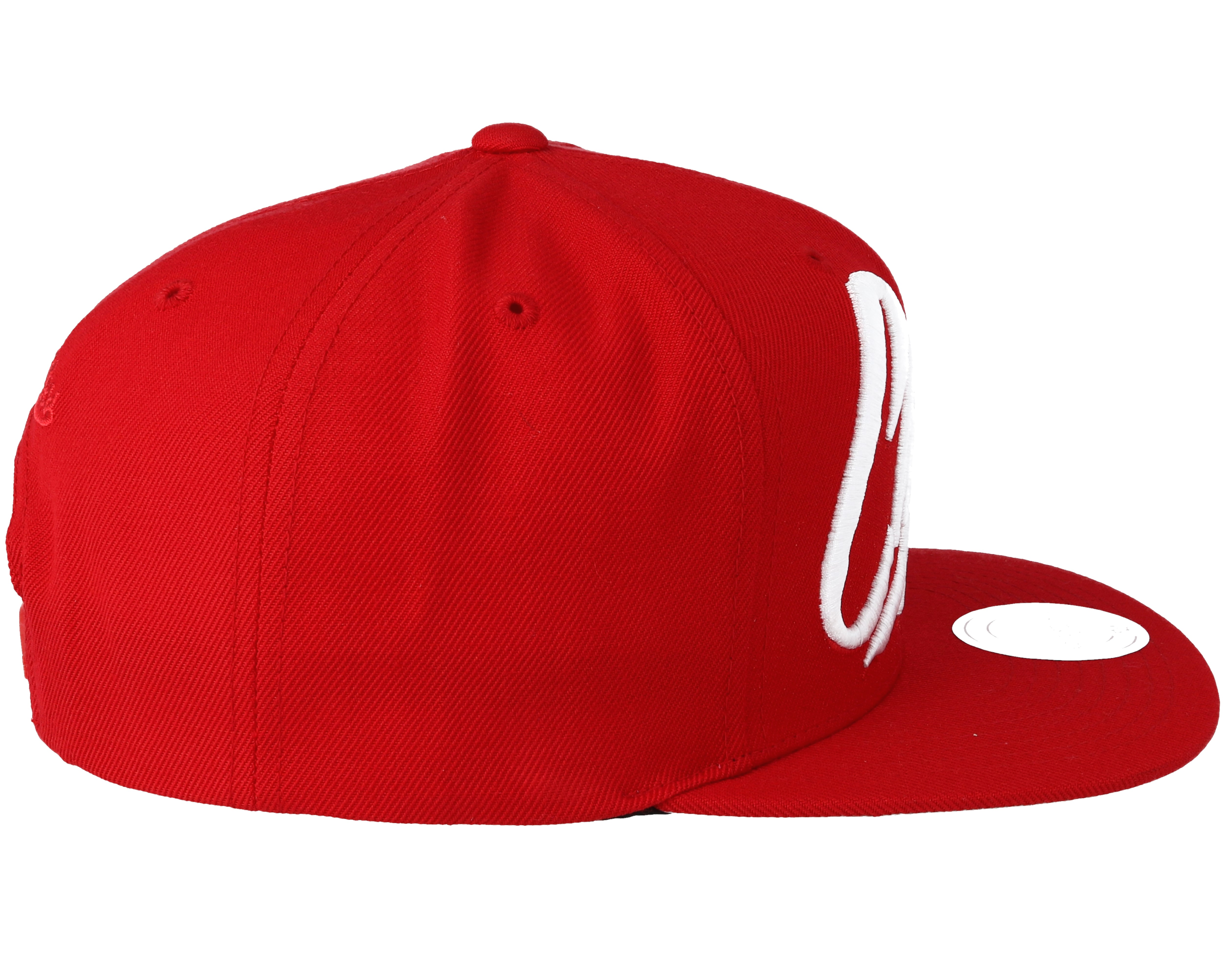 LA Clippers Vice Script Solid Red Snapback - Mitchell & Ness caps ...