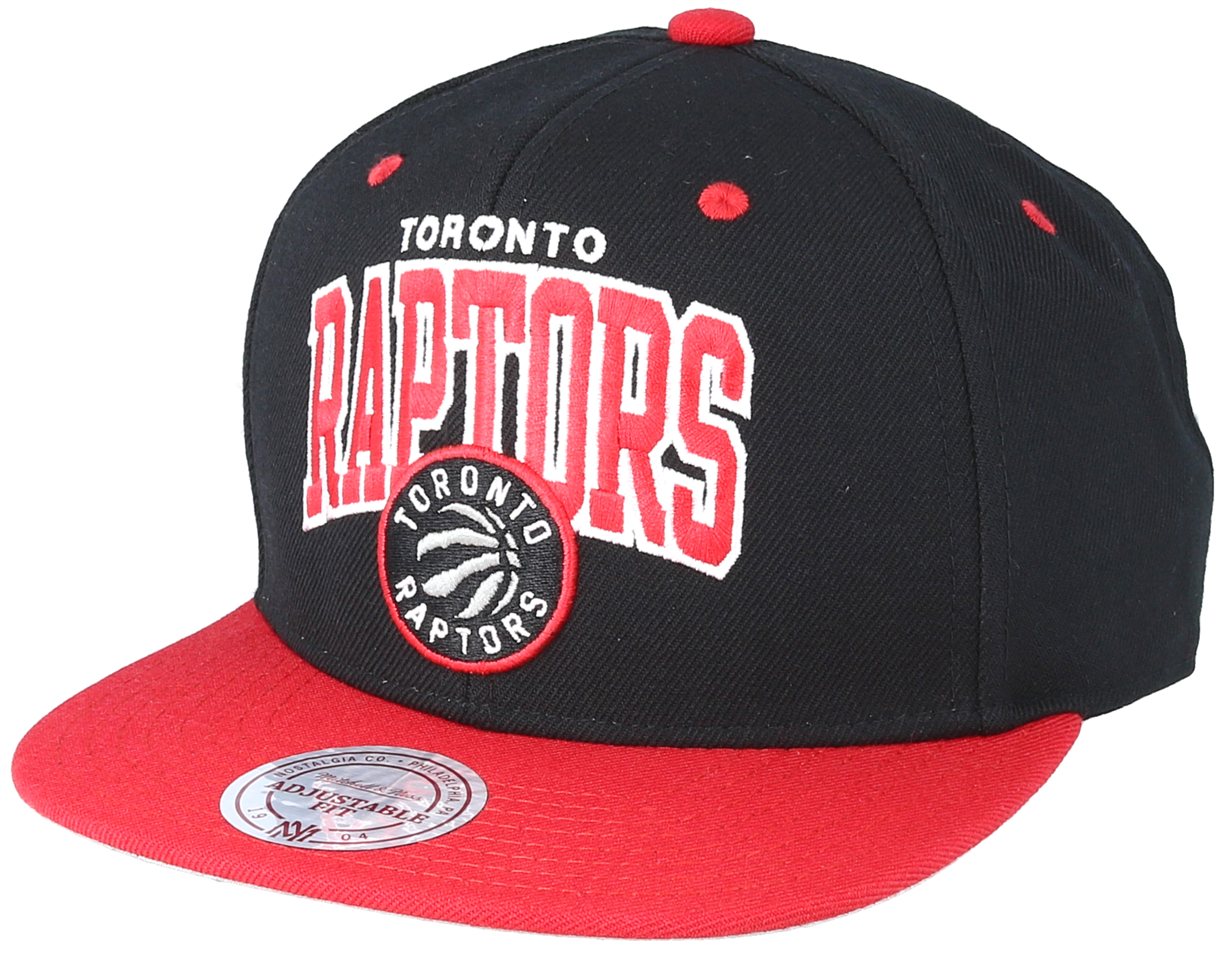 Toronto Raptors Team Arch Black Snapback - Mitchell & Ness caps ...