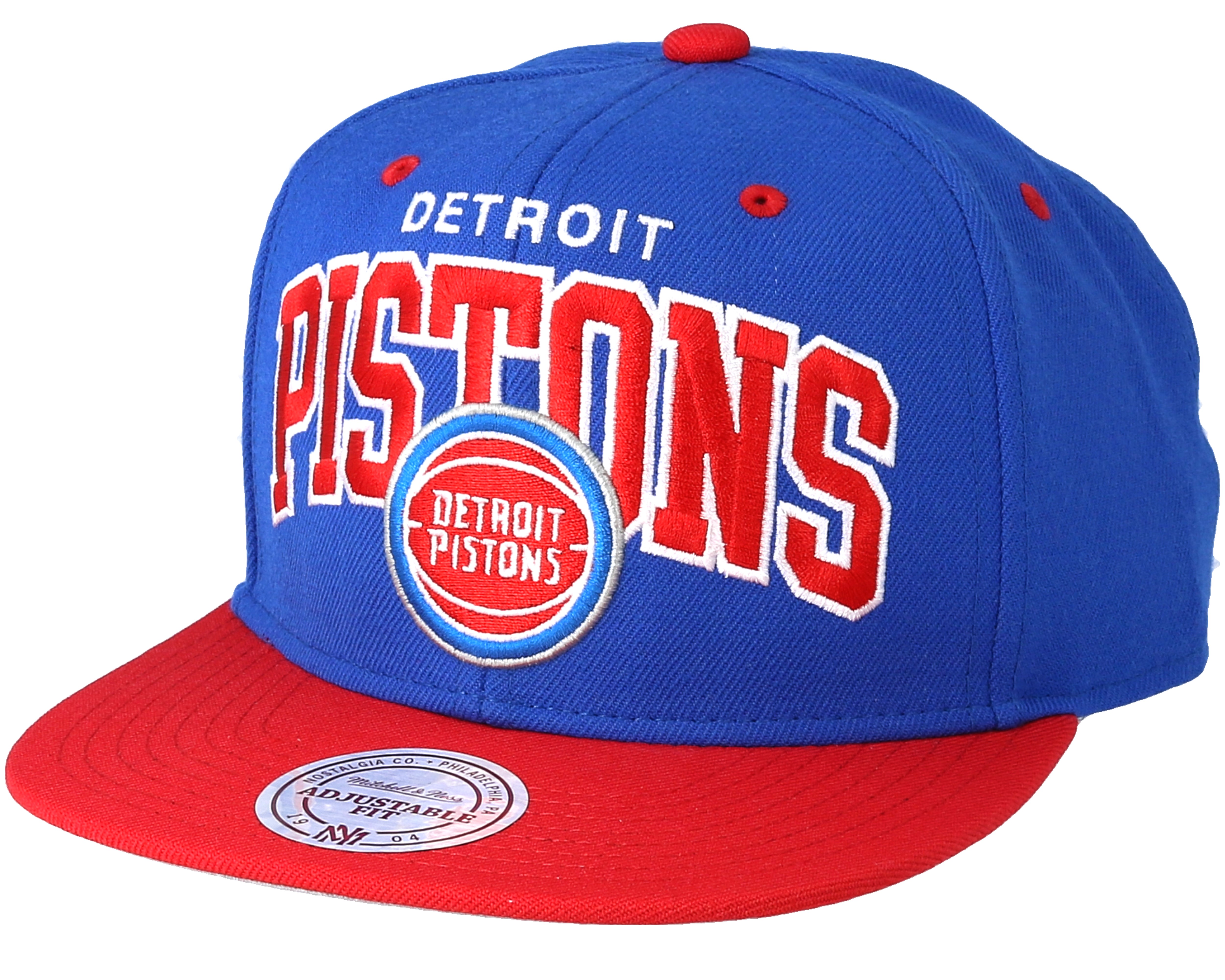 Detroit Pistons Team Arch Black Snapback - Mitchell & Ness caps ...