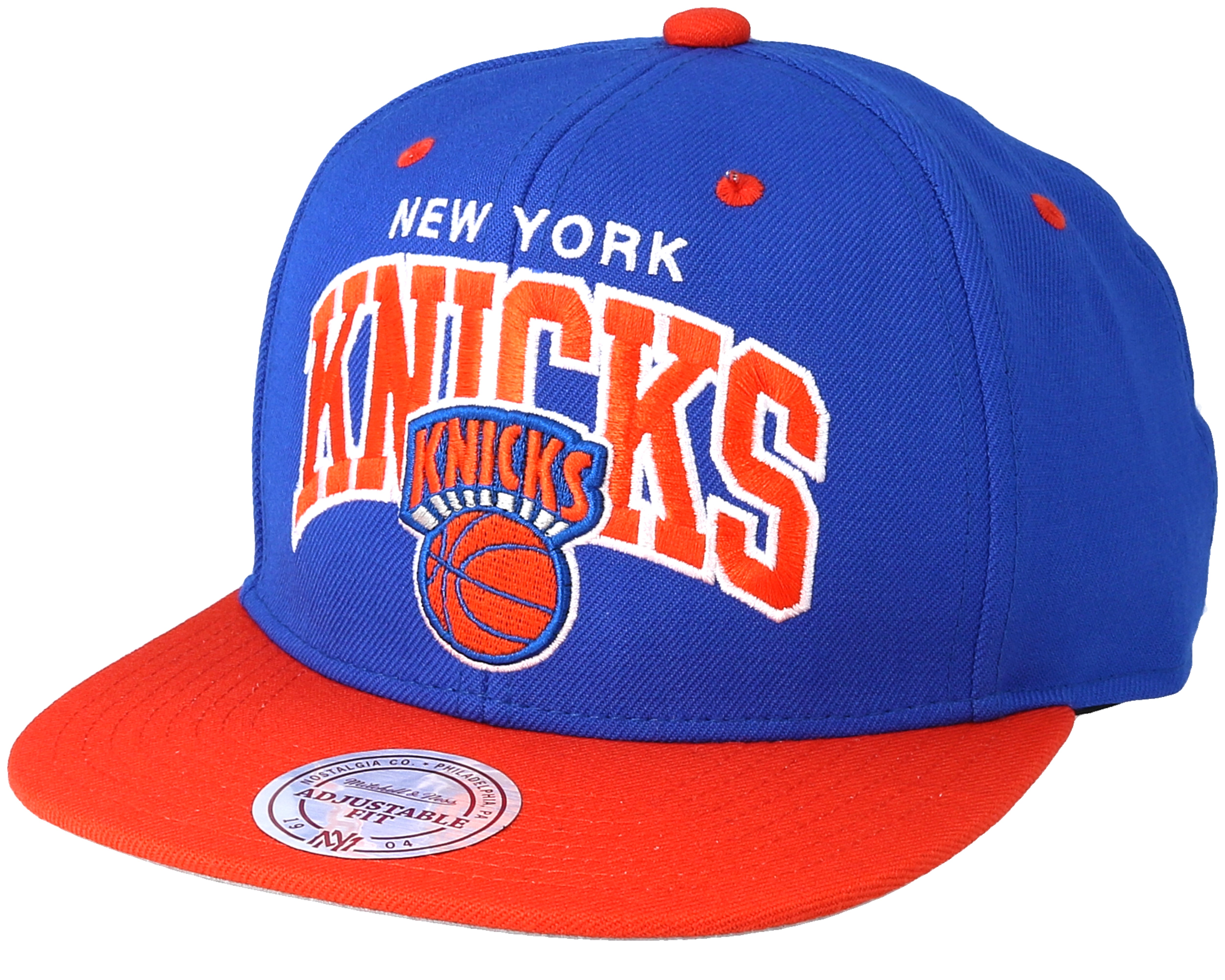 New York Knicks Team Arch Royal Snapback - Mitchell & Ness caps ...