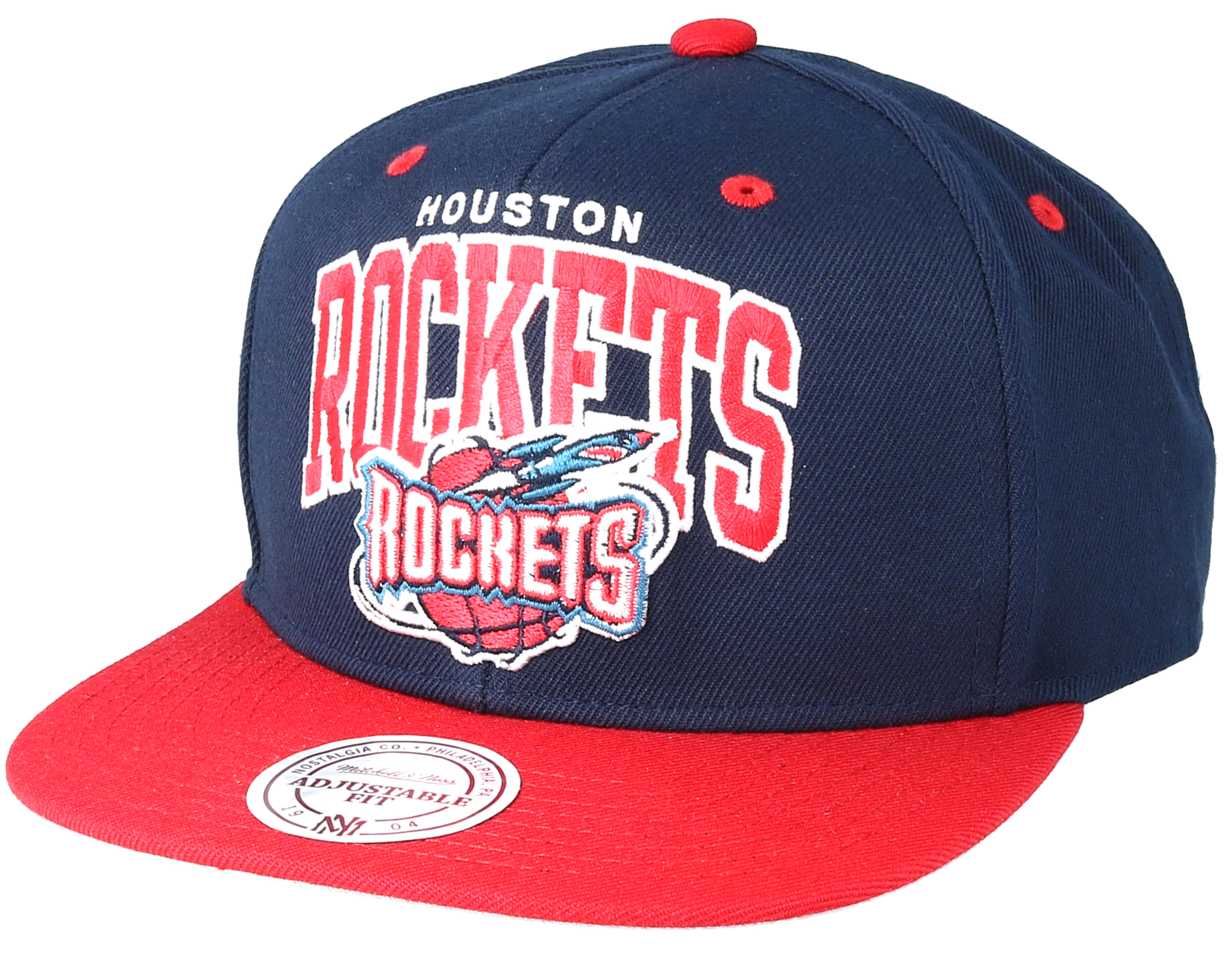 Houston Rockets Team Arch Navy Snapback - Mitchell & Ness caps ...