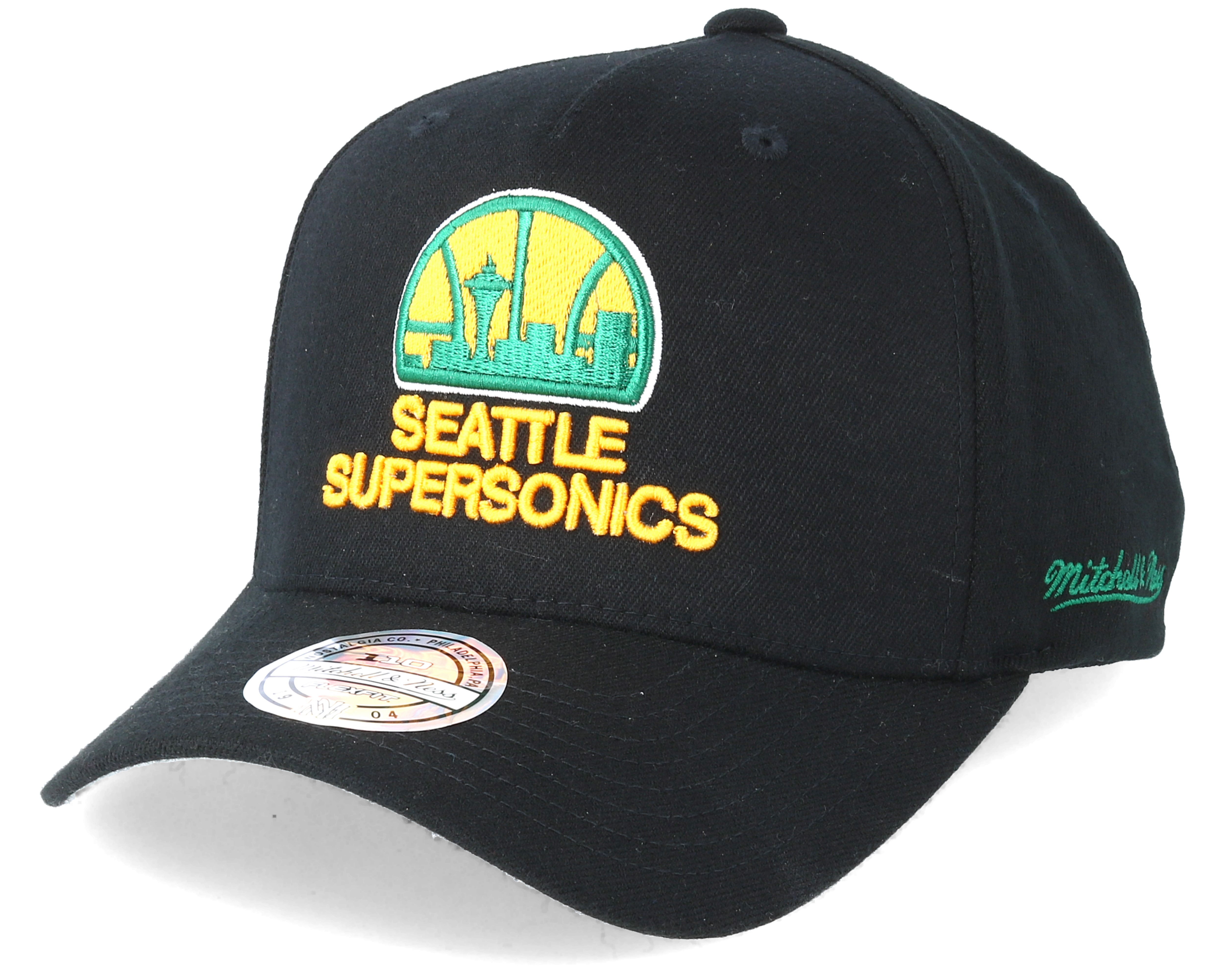 Seattle Supersonics Eazy Black 110 Adjustable - Mitchell & Ness caps ...