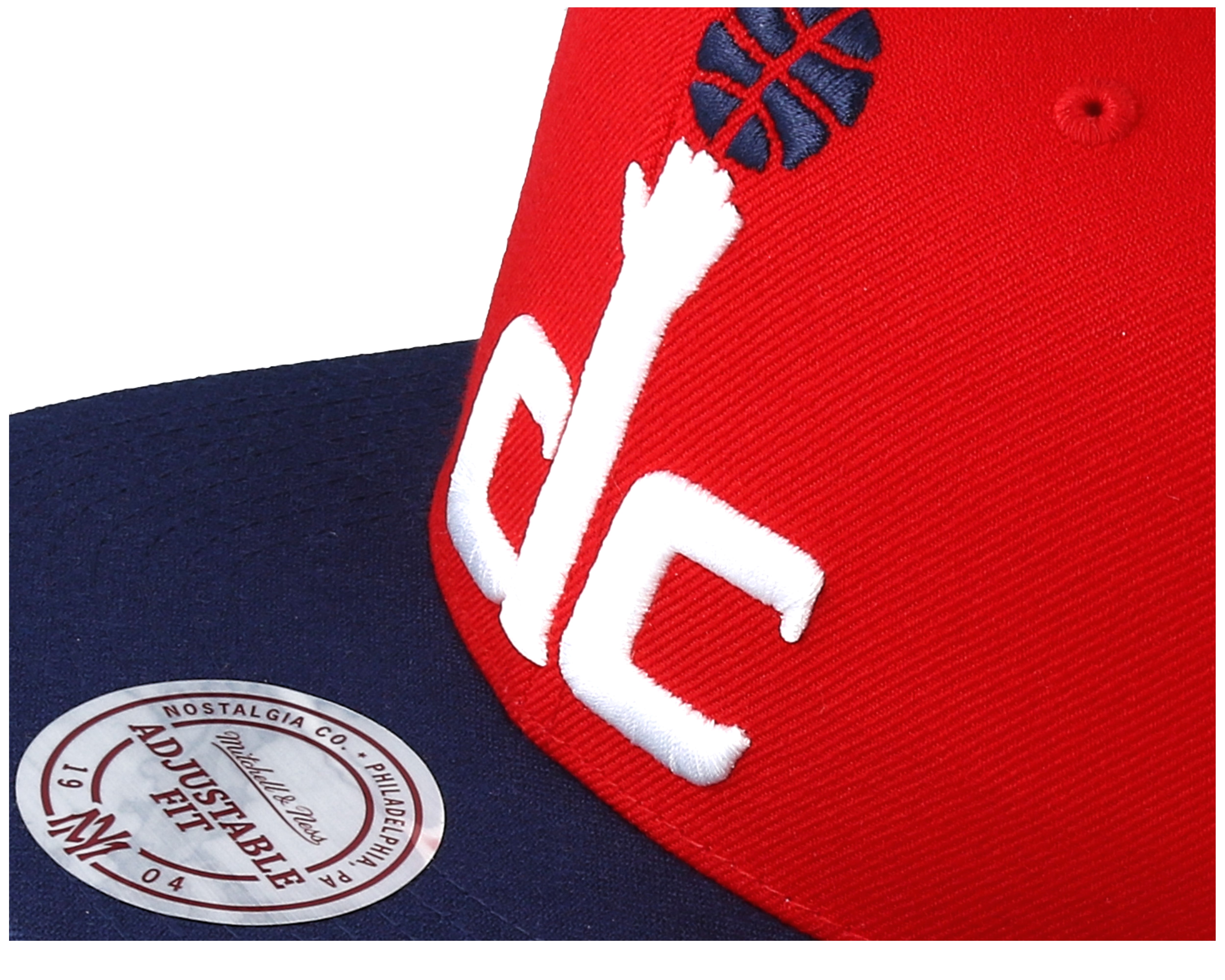 Washington Wizards XL Logo 2 Tone Red Snapback - Mitchell & Ness caps ...