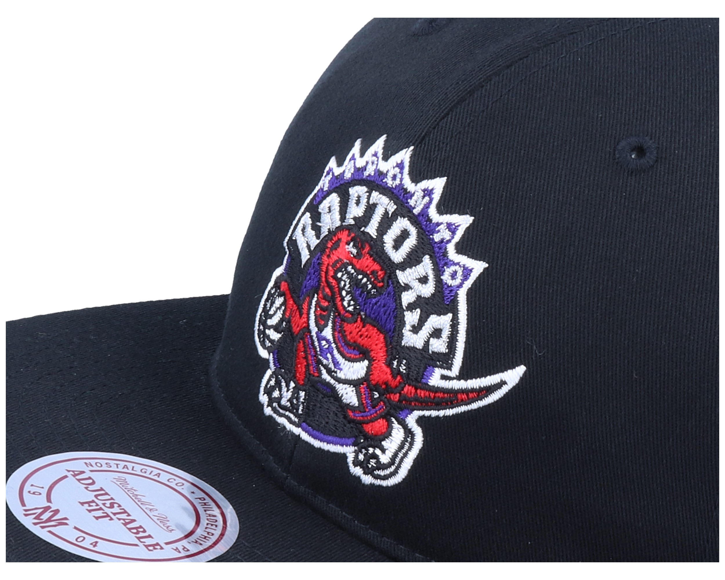 Toronto Raptors Logo Deadstock Throwback Black Snapback - Mitchell ...