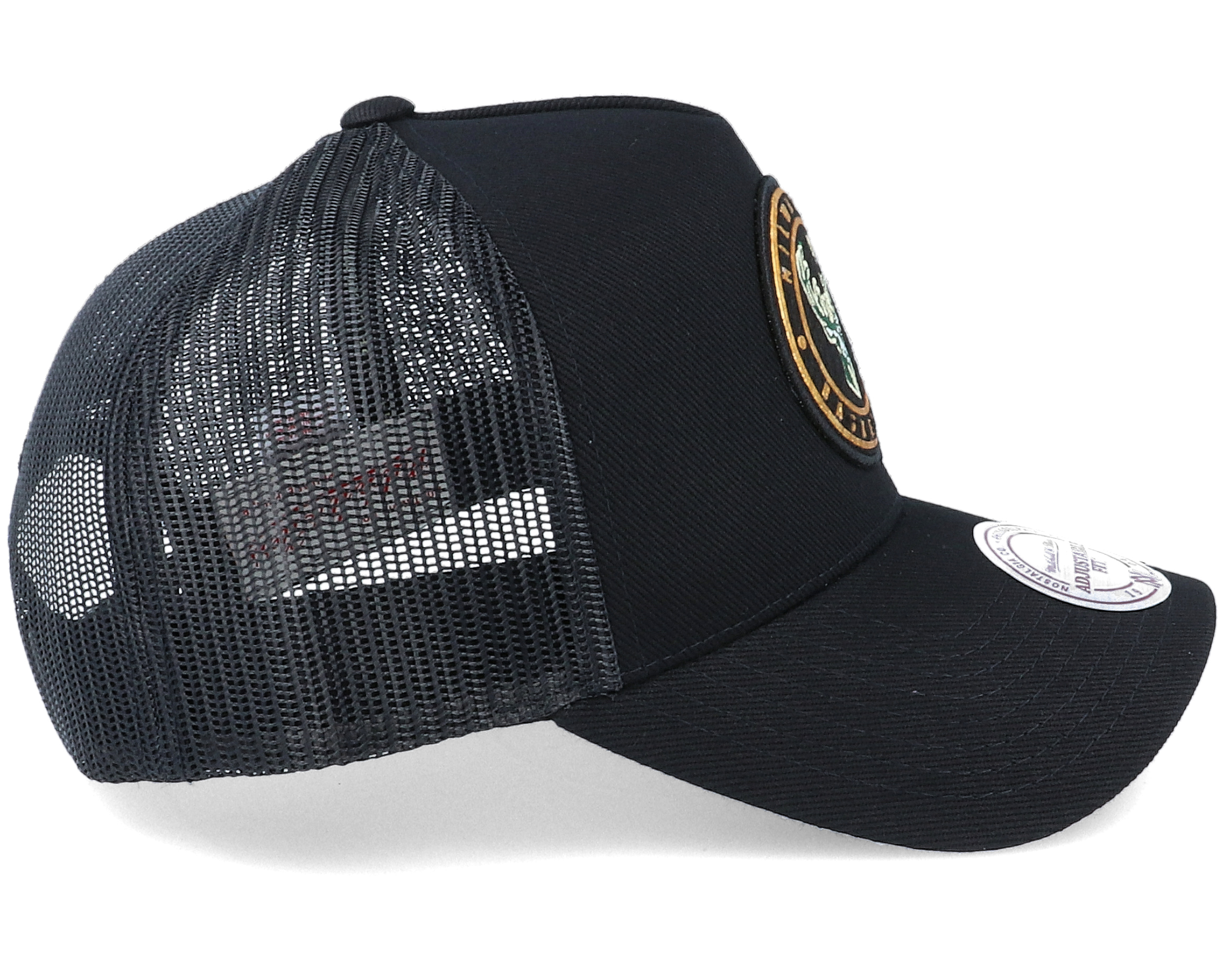 Milwaukee Bucks Hickory Black Trucker - Mitchell & Ness caps ...