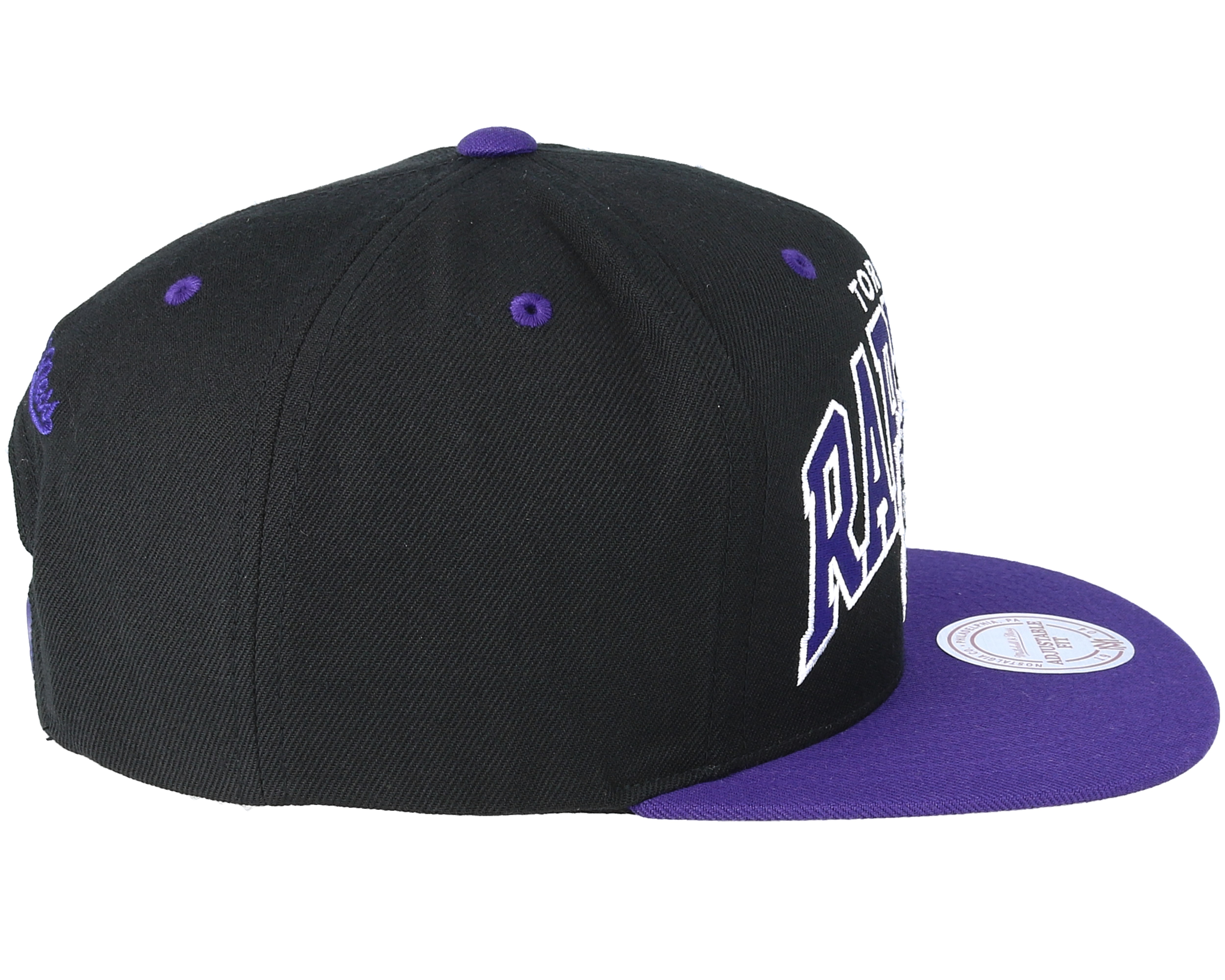 Toronto Raptors Team Arch Black/Purple Snapback - Mitchell & Ness caps ...