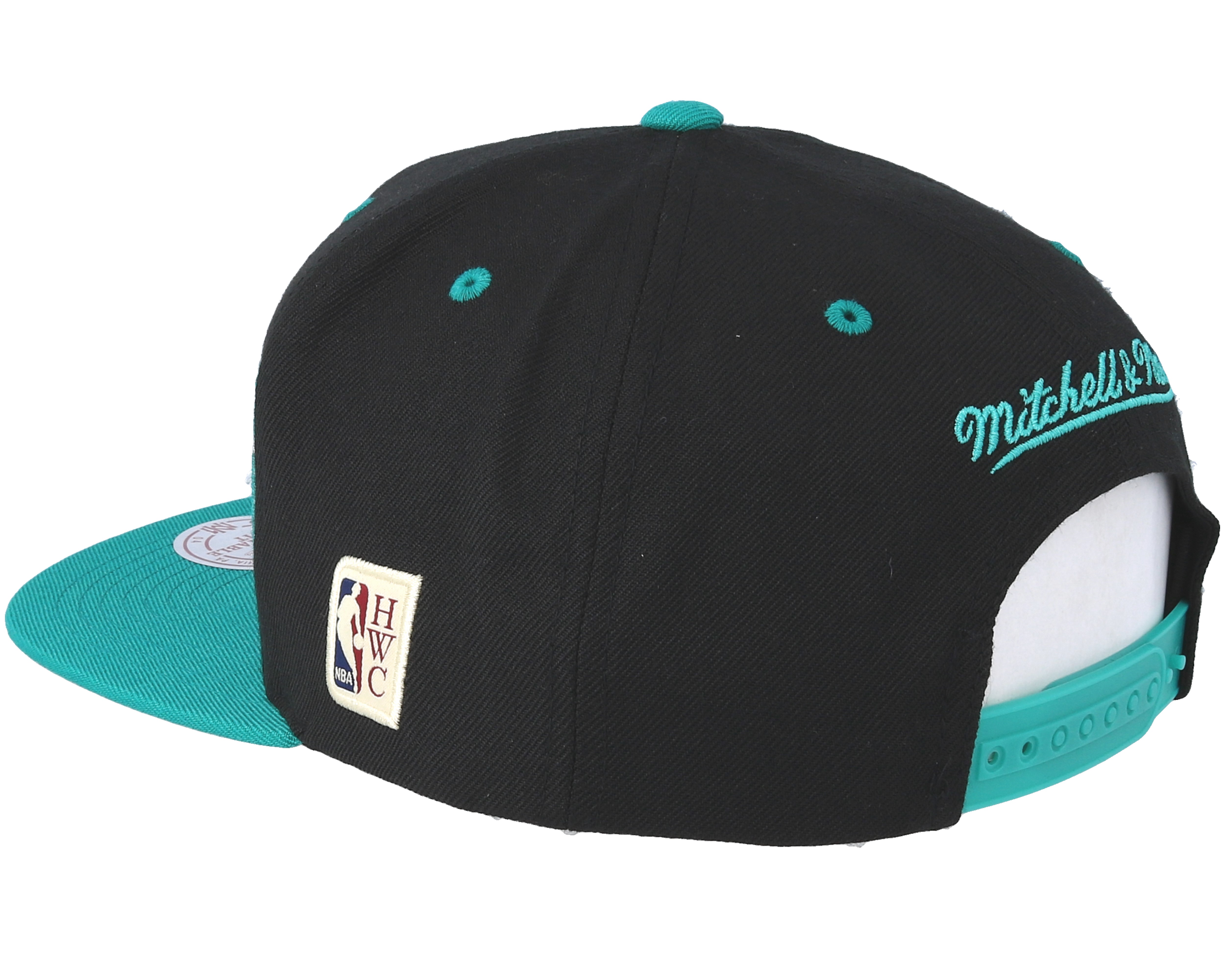 Vancouver Grizzlies Team Arch Black/Teal Snapback - Mitchell & Ness ...