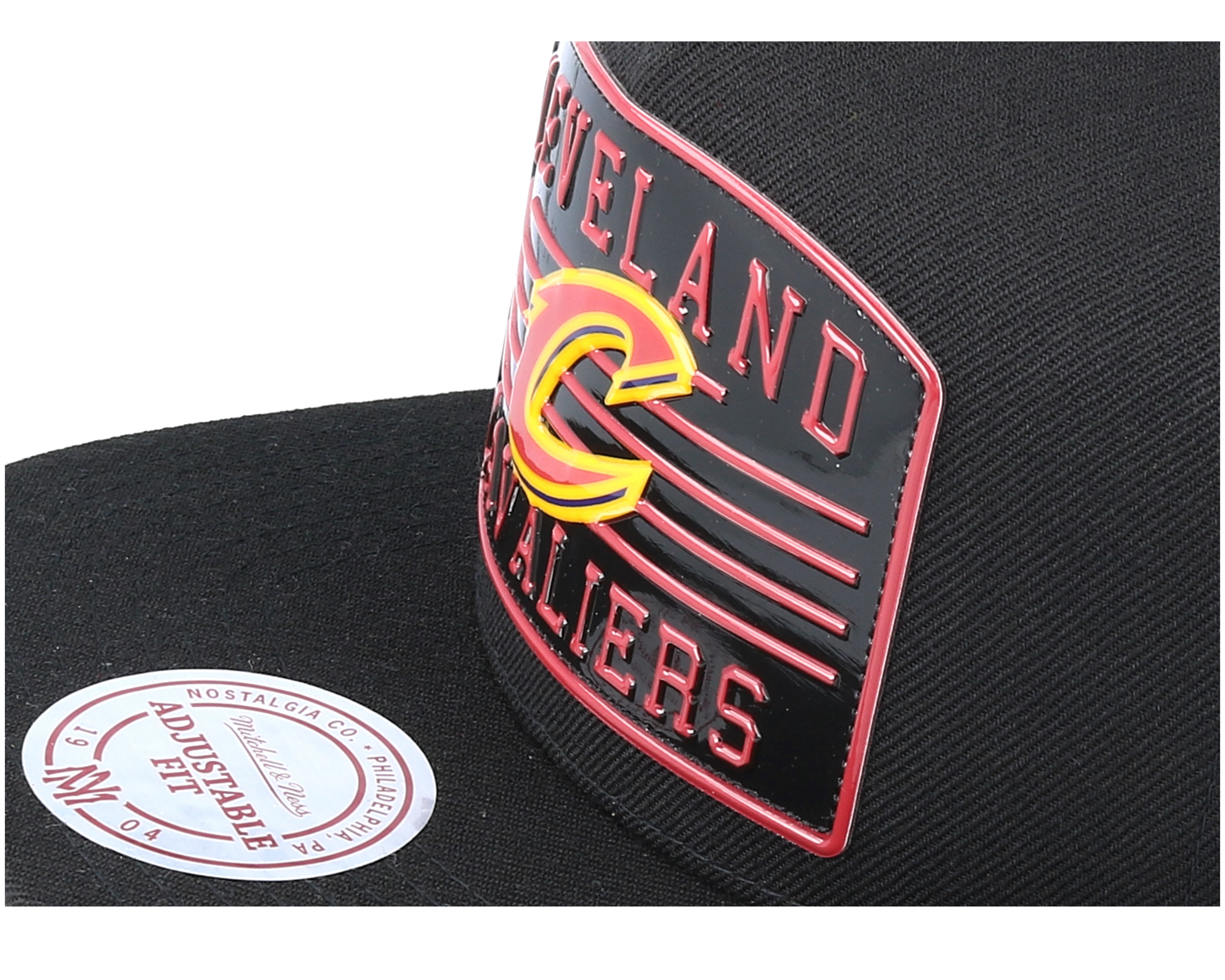 Cleveland Cavaliers Weald Patch Black Snapback - Mitchell & Ness caps ...
