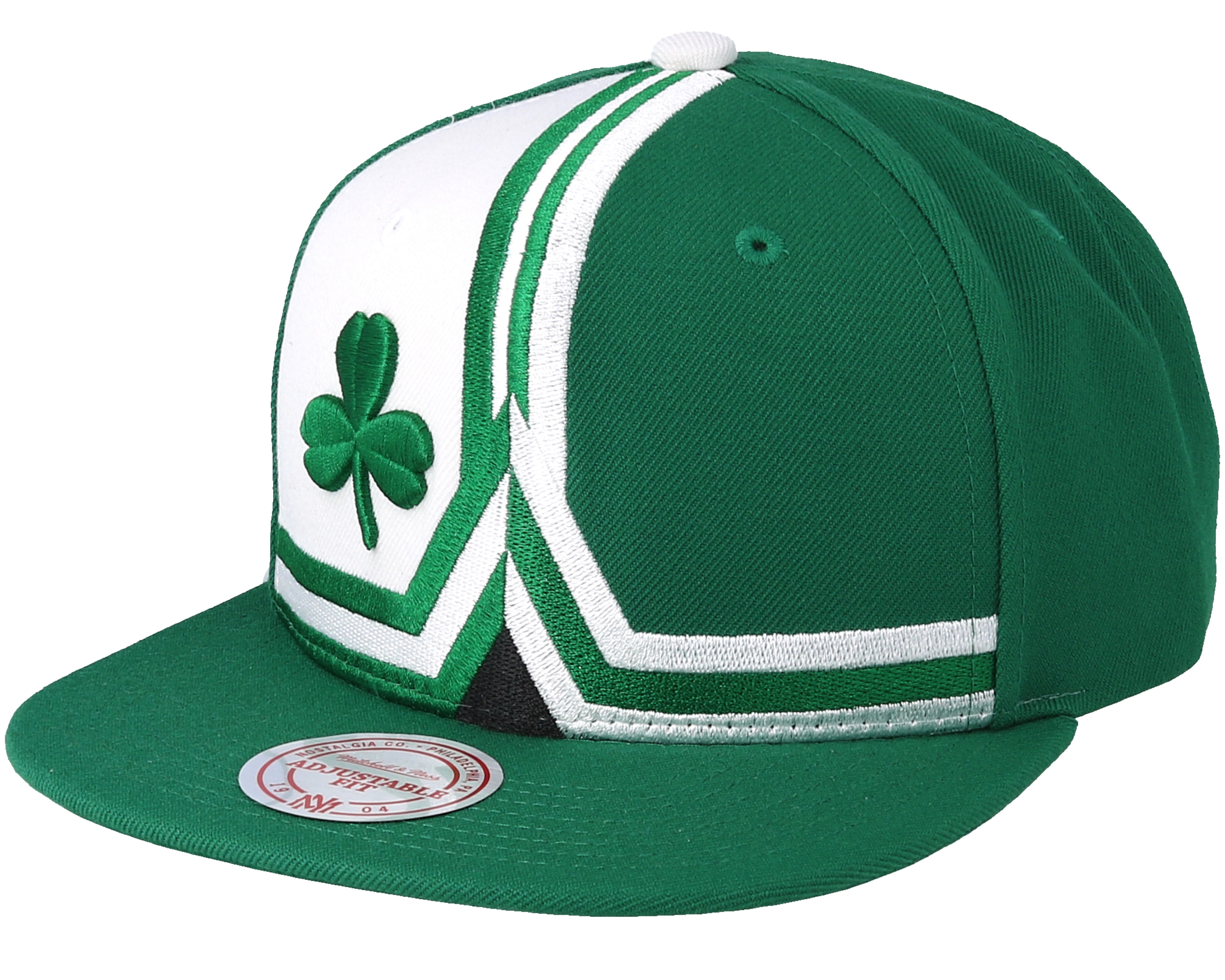 Boston Celtics Short Split Green/White Snapback - Mitchell & Ness caps ...