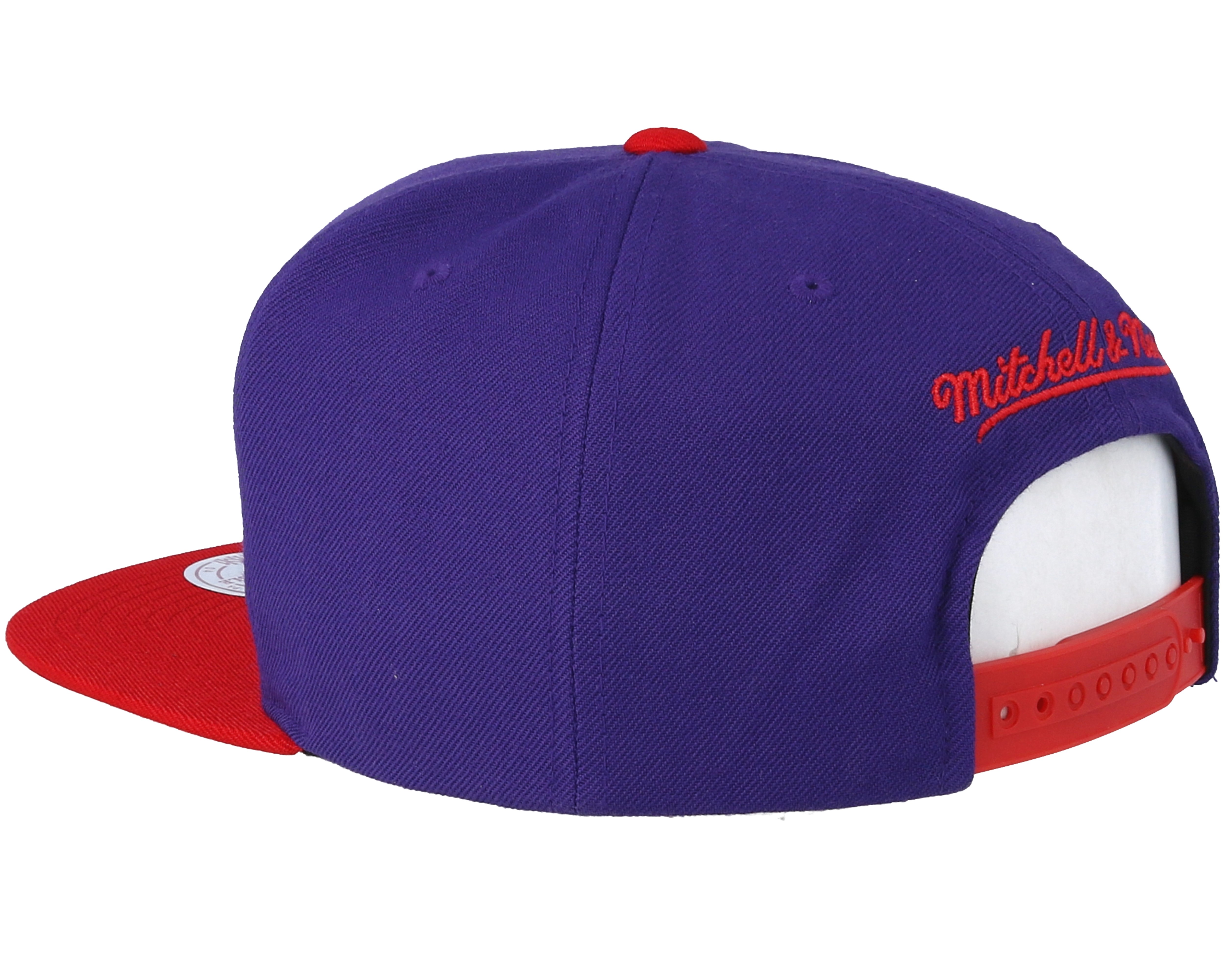 Toronto Raptors Satin Fused Purple Snapback - Mitchell & Ness caps ...