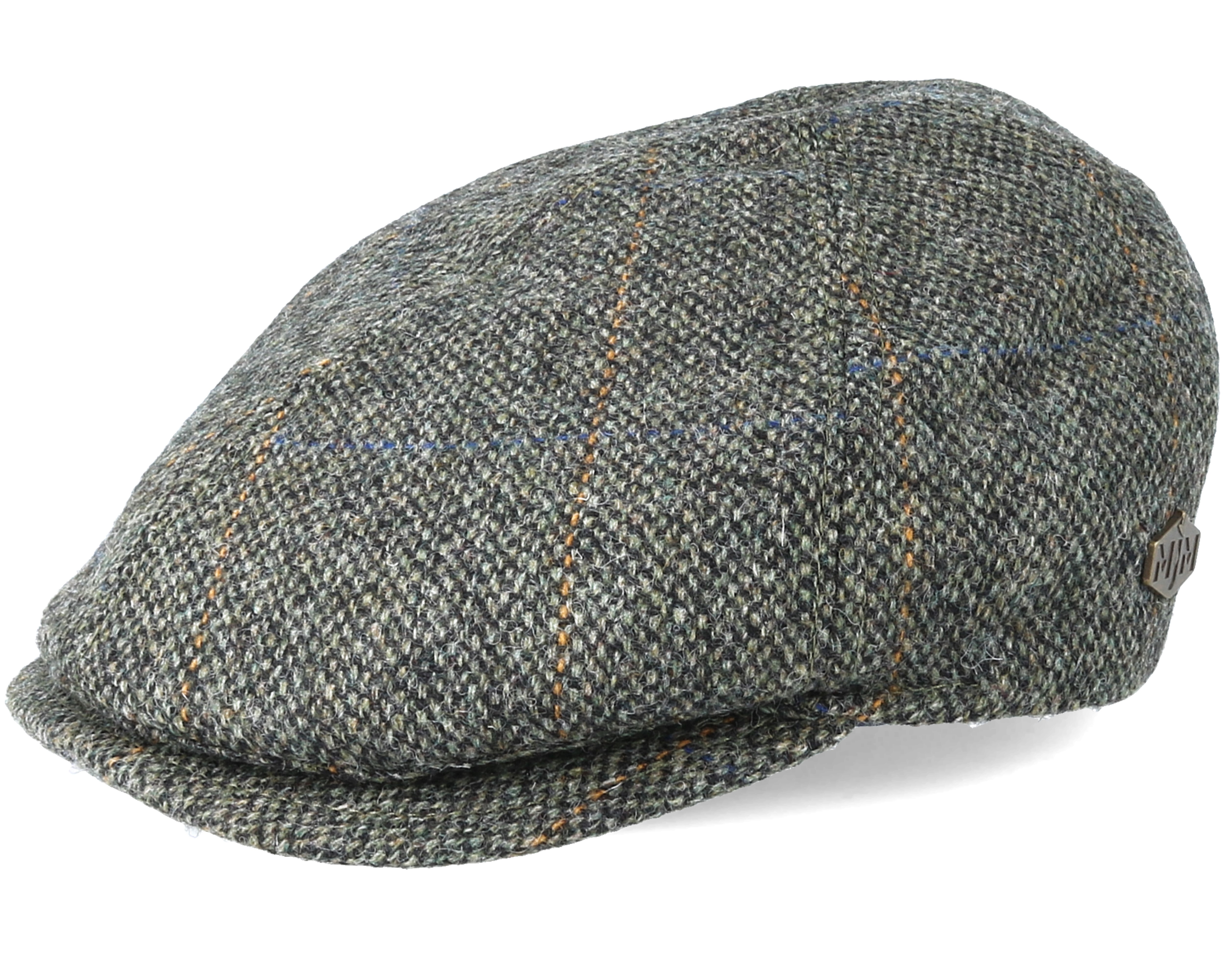 Broker 100% Virgin Wool 4 Green Flat Cap - MJM Hats caps ...