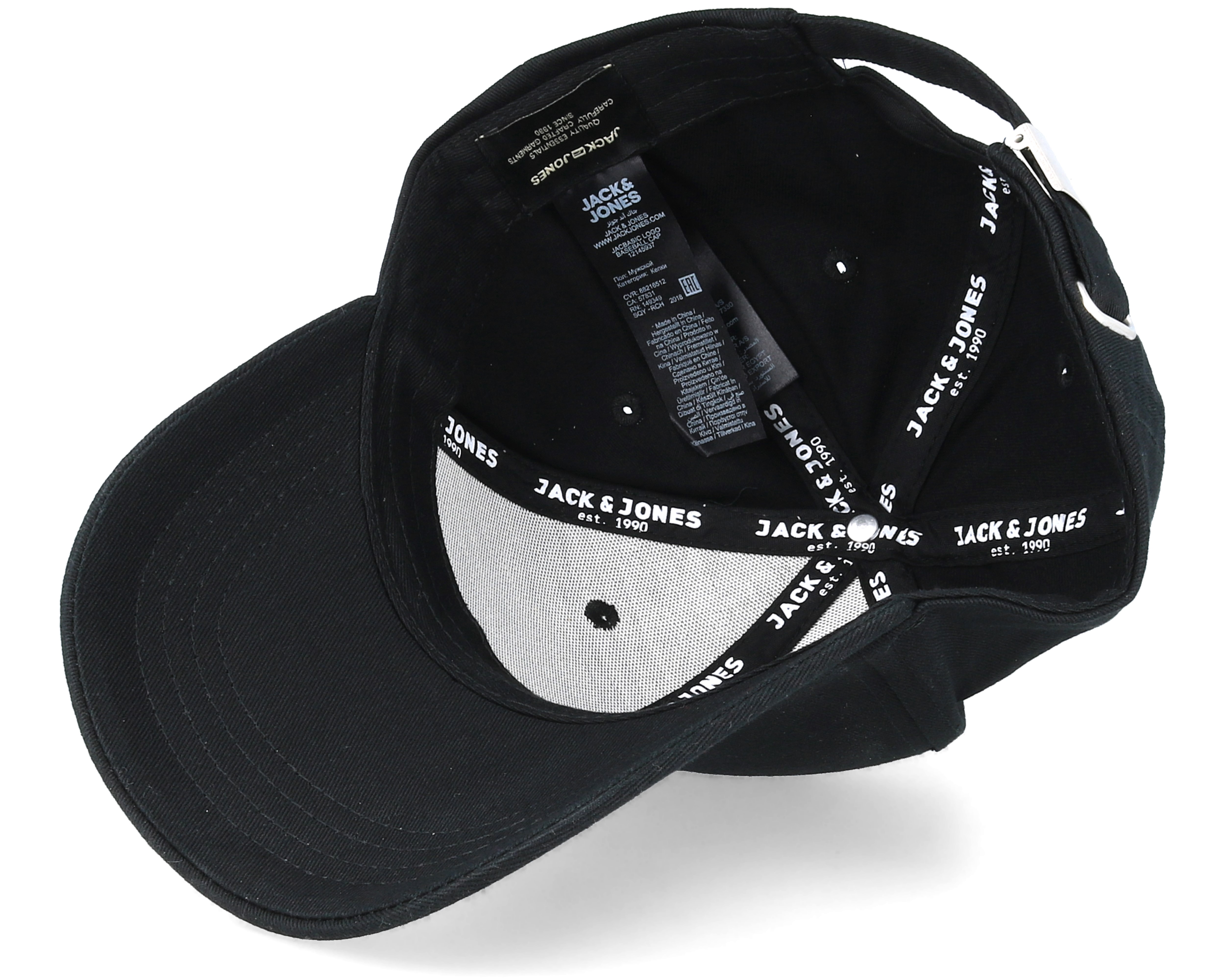 Basic Logo Baseball Cap Black Adjustable - Jack & Jones caps ...