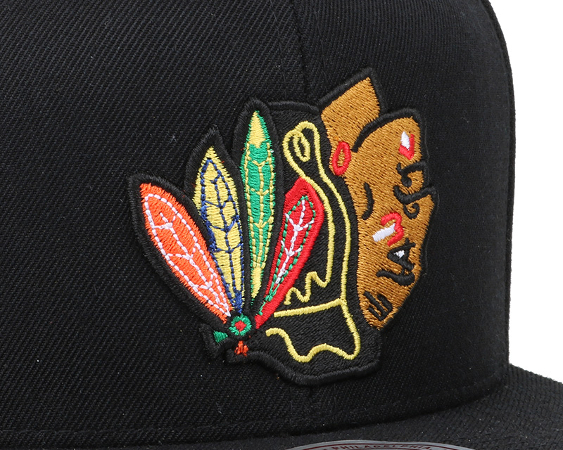 Chicago Blackhawks Upside Down Logo Snapback - Mitchell & Ness caps ...