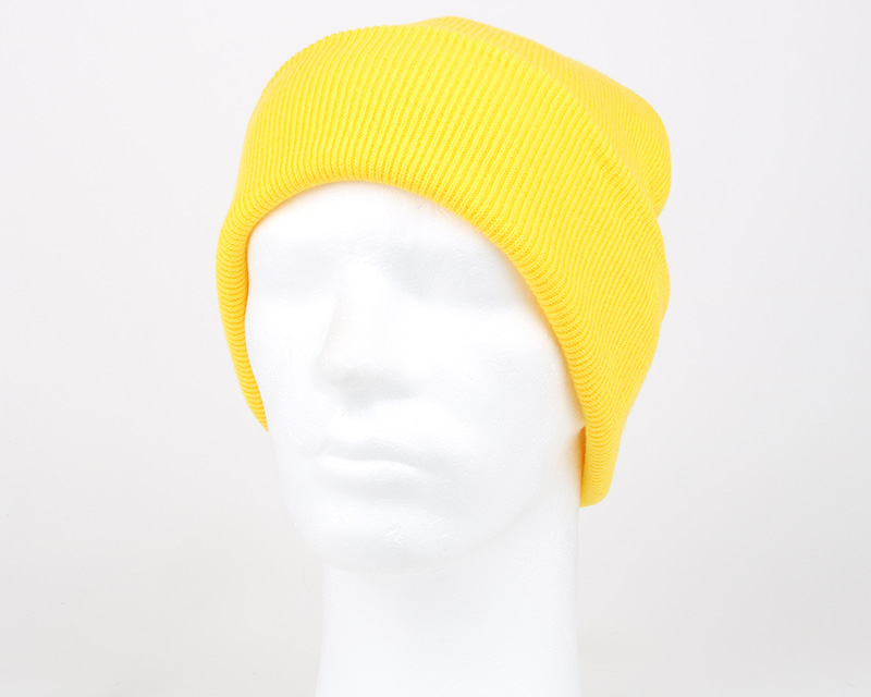 Knitted Beanie Yellow - Beanie Basic beanies - Hatstoreworld.com