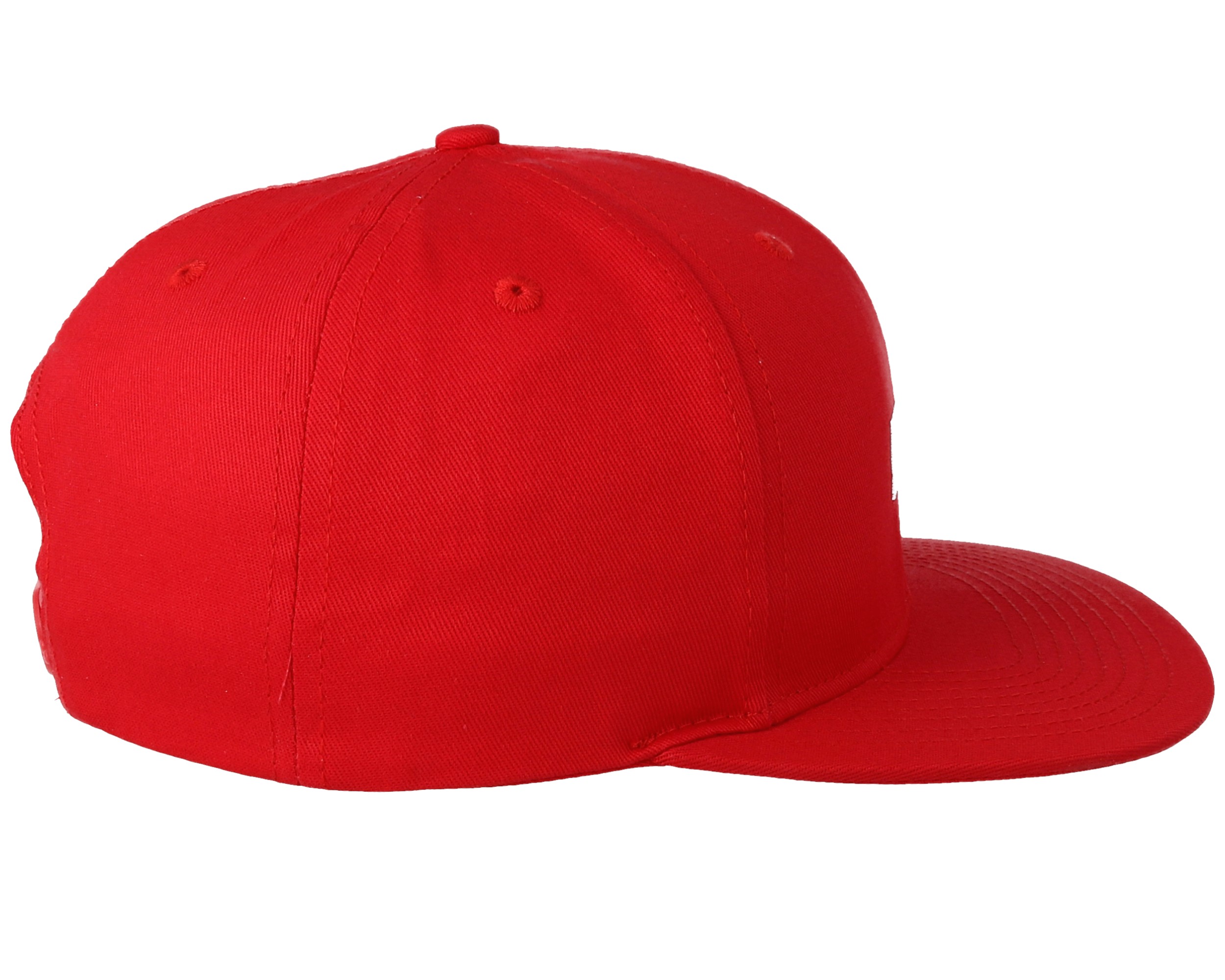Tilted Logo Blood Red Snapback - WeSC caps - Hatstoreworld.com