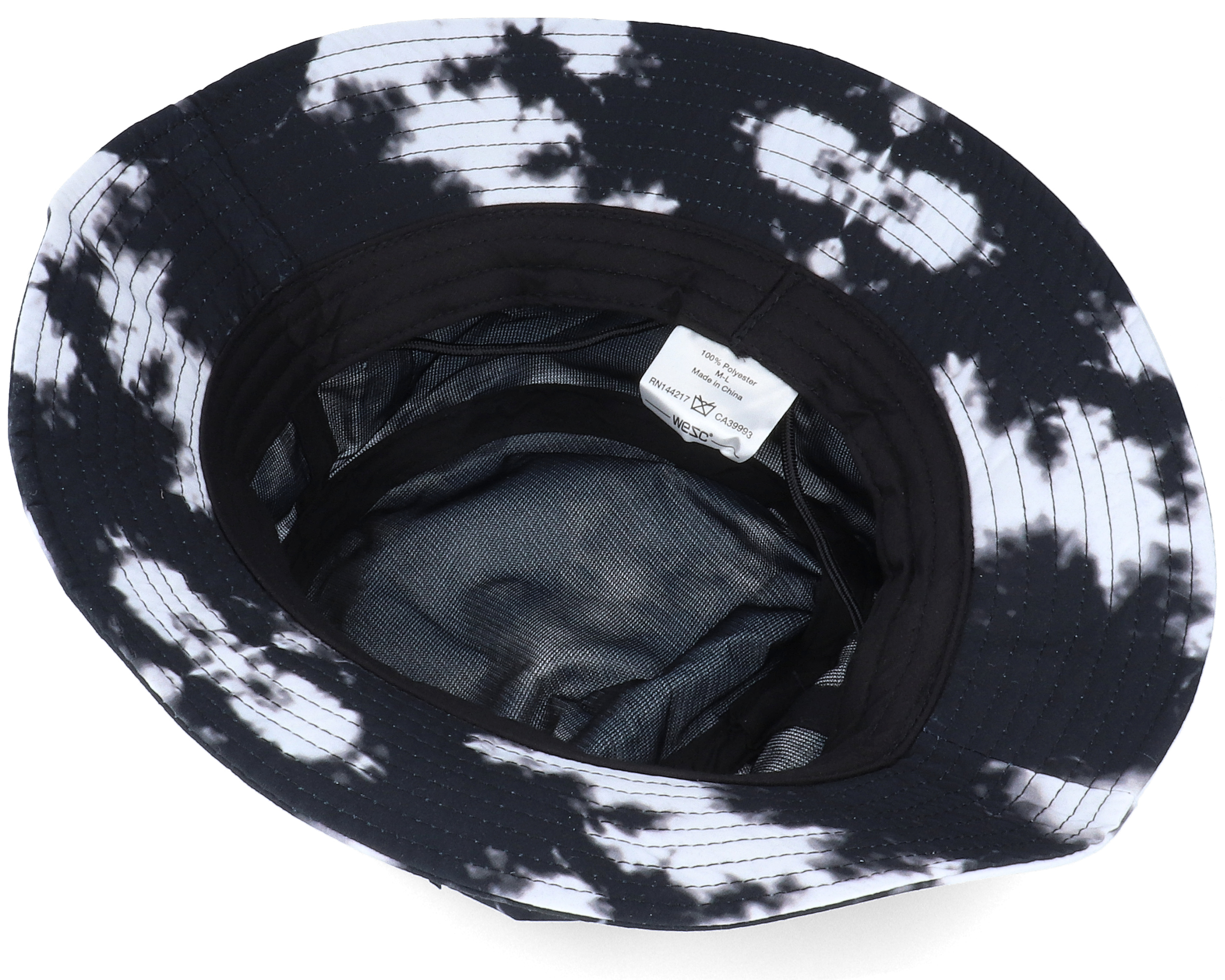 Tie Dye Hat Black/White Bucket - Wesc hats - Hatstoreworld.com