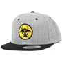 Biohazard Grey/Yellow Snapback - Iconic caps - Hatstoreworld.com