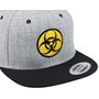 Biohazard Grey/Yellow Snapback - Iconic caps - Hatstoreworld.com