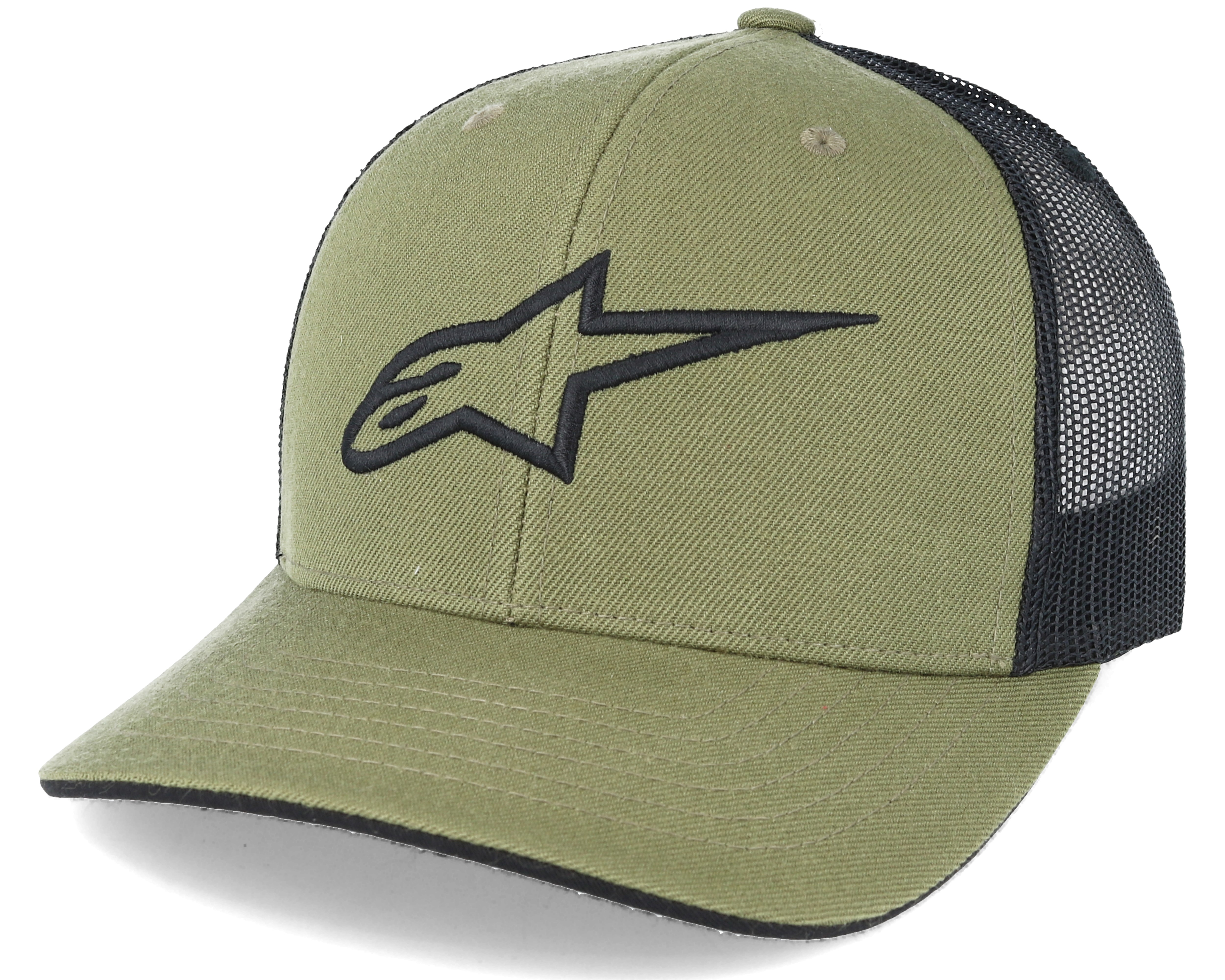 Stoic Trucker Military Green Adjustable - Alpinestars caps ...