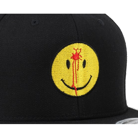 Smiley Headshot Black/Yellow Snapback - Iconic caps - Hatstoreworld.com
