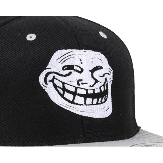 Trollface Black/White Snapback - Iconic caps - Hatstoreworld.com