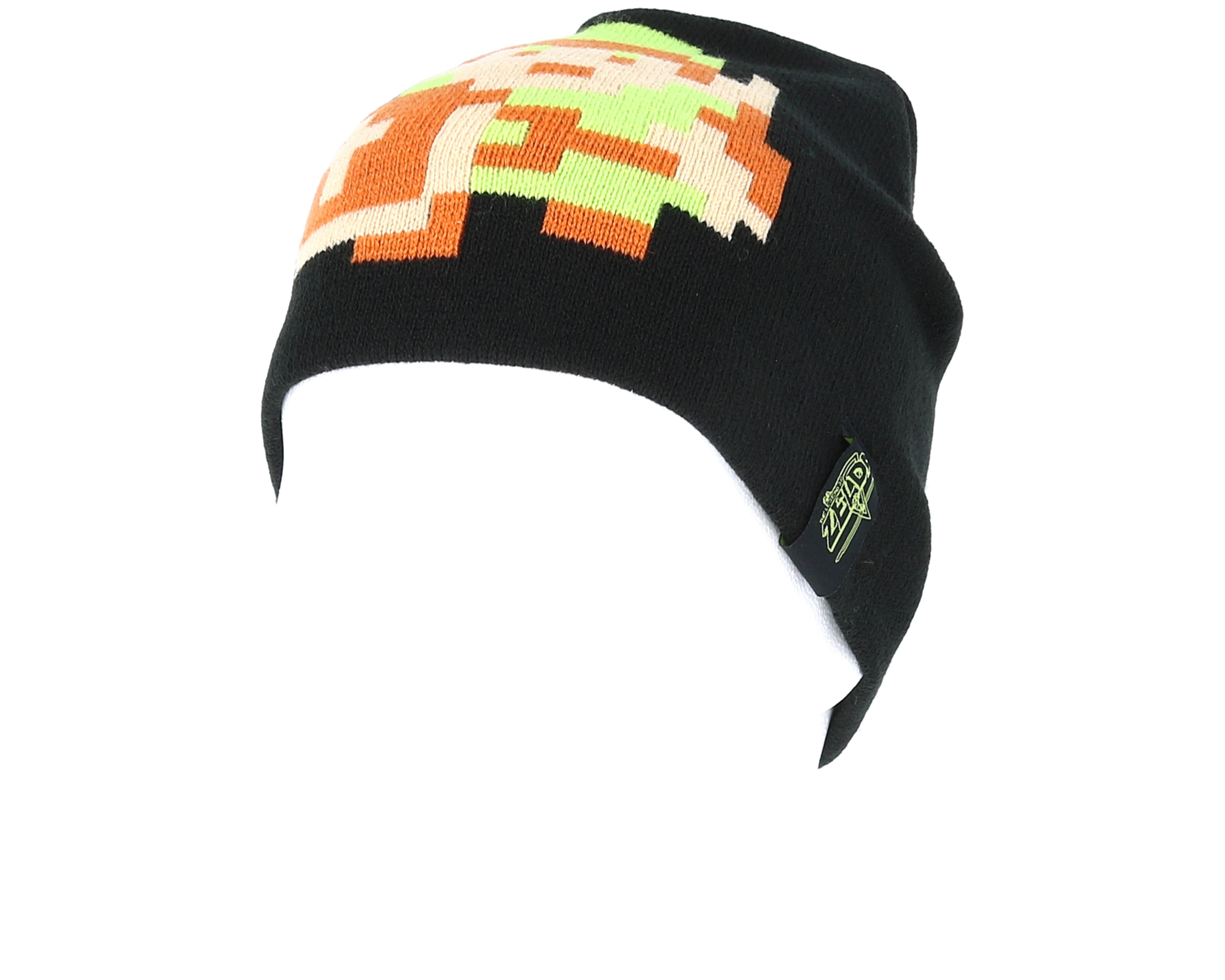Nintendo Zelda 8-Bit Link Pixel Black Beanie - Bioworld beanies ...