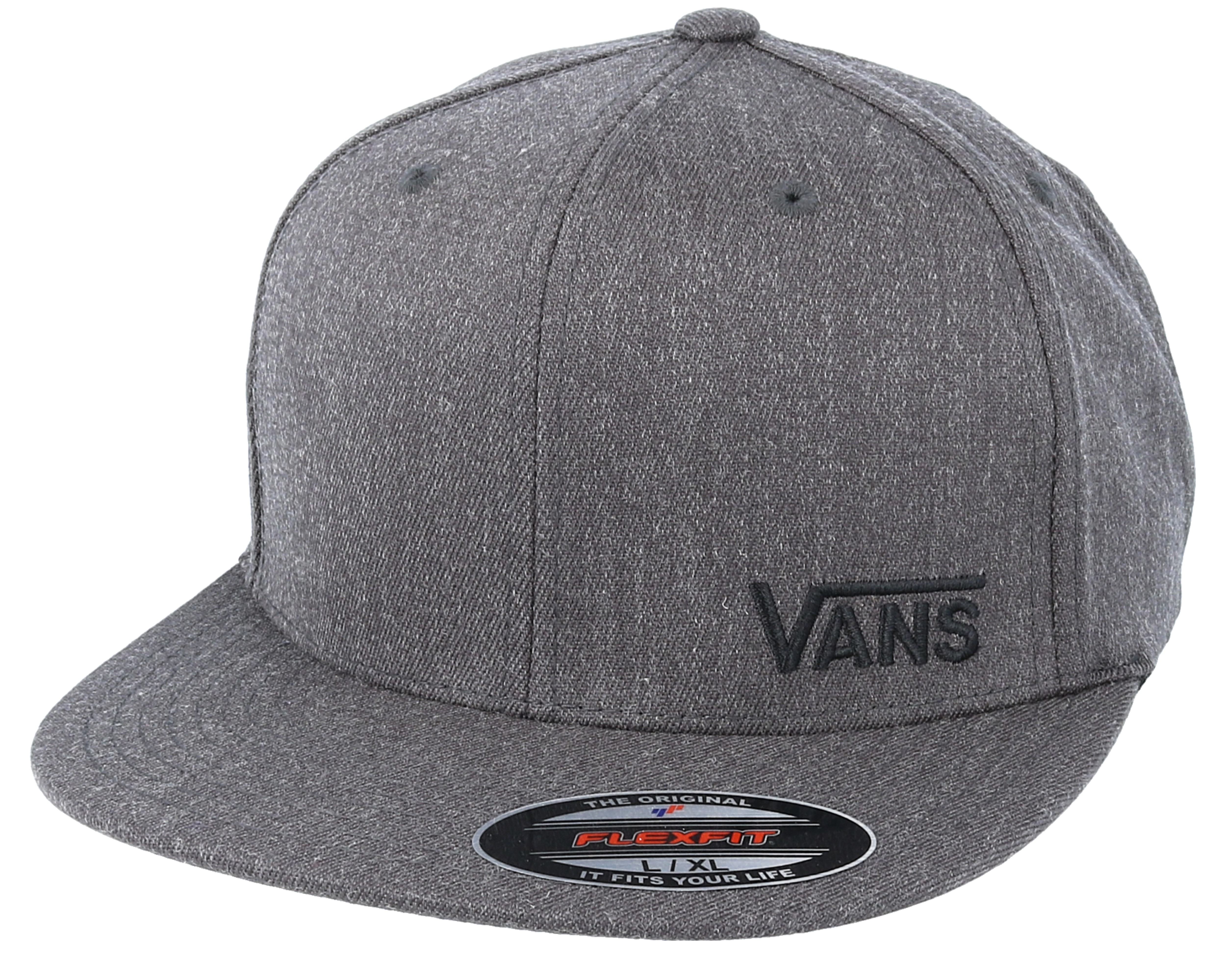 Splitz Heather Charcoal Fitted - Vans caps - Hatstoreworld.com