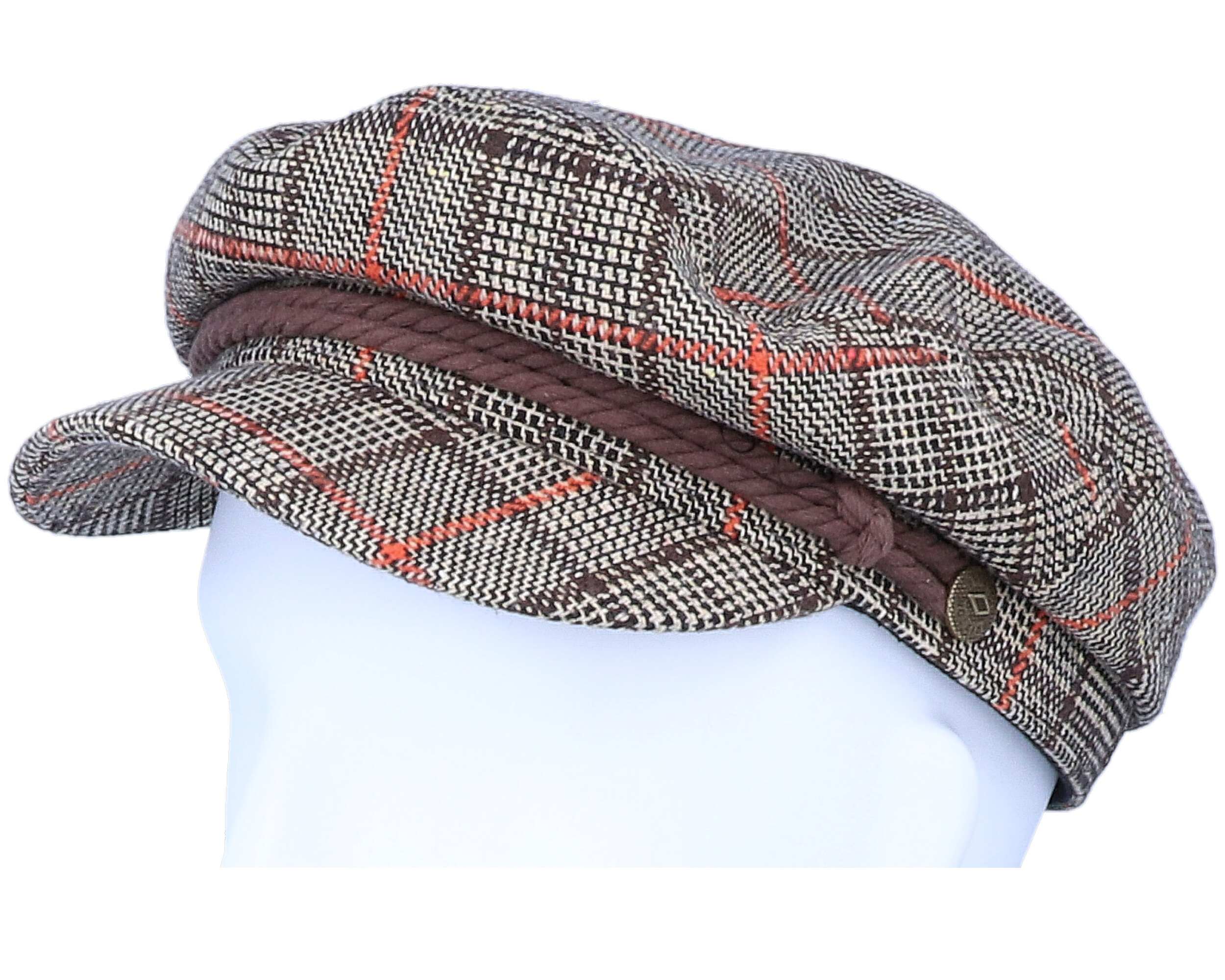 Fiddler Cap Dark Brown Flat Cap - Brixton caps - Hatstoreworld.com