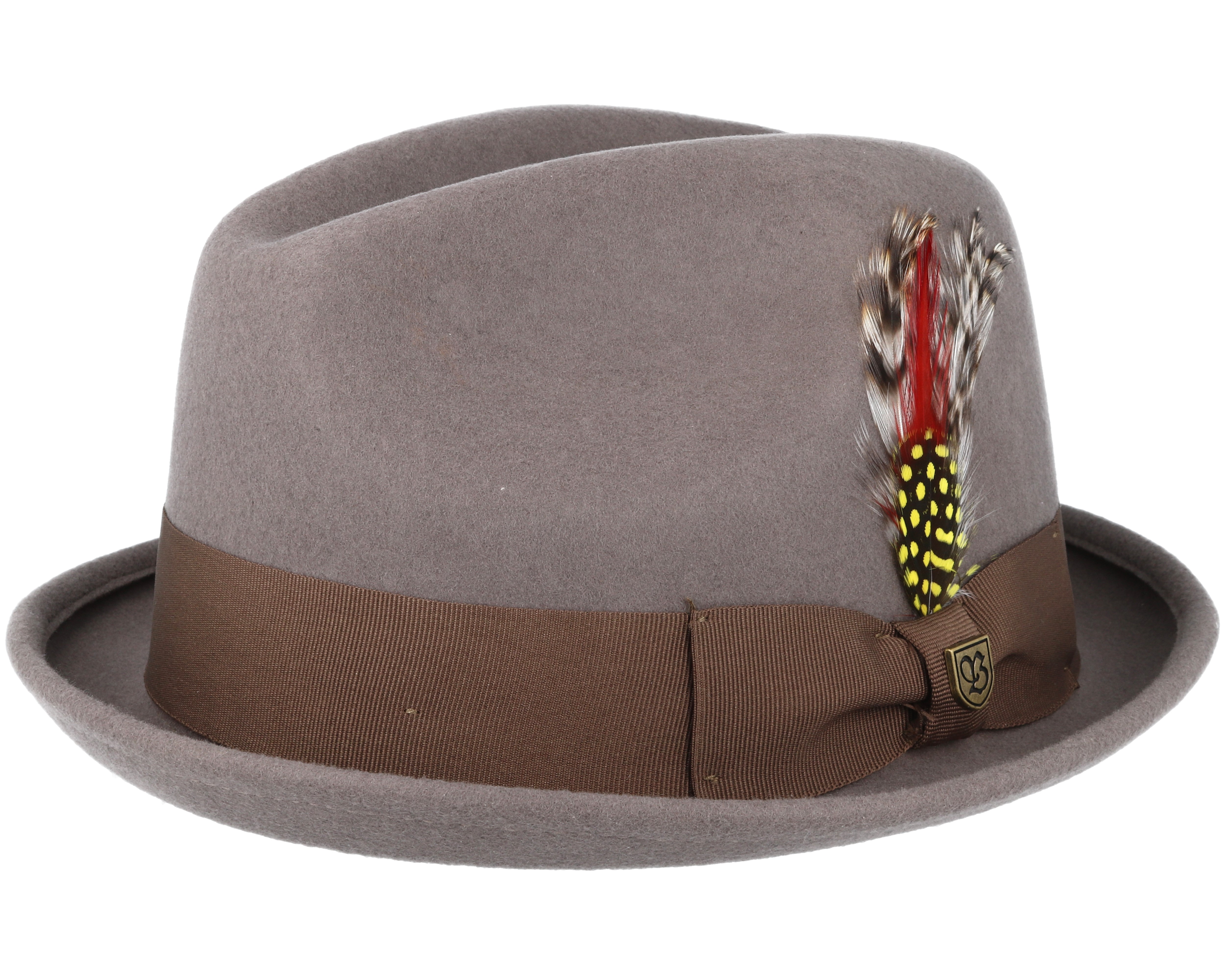 Gain Brown Fedora - Brixton hats - Hatstoreworld.com