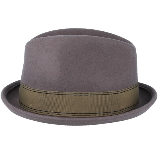 Gain Grey/Gold Fedora - Brixton hats - Hatstoreworld.com