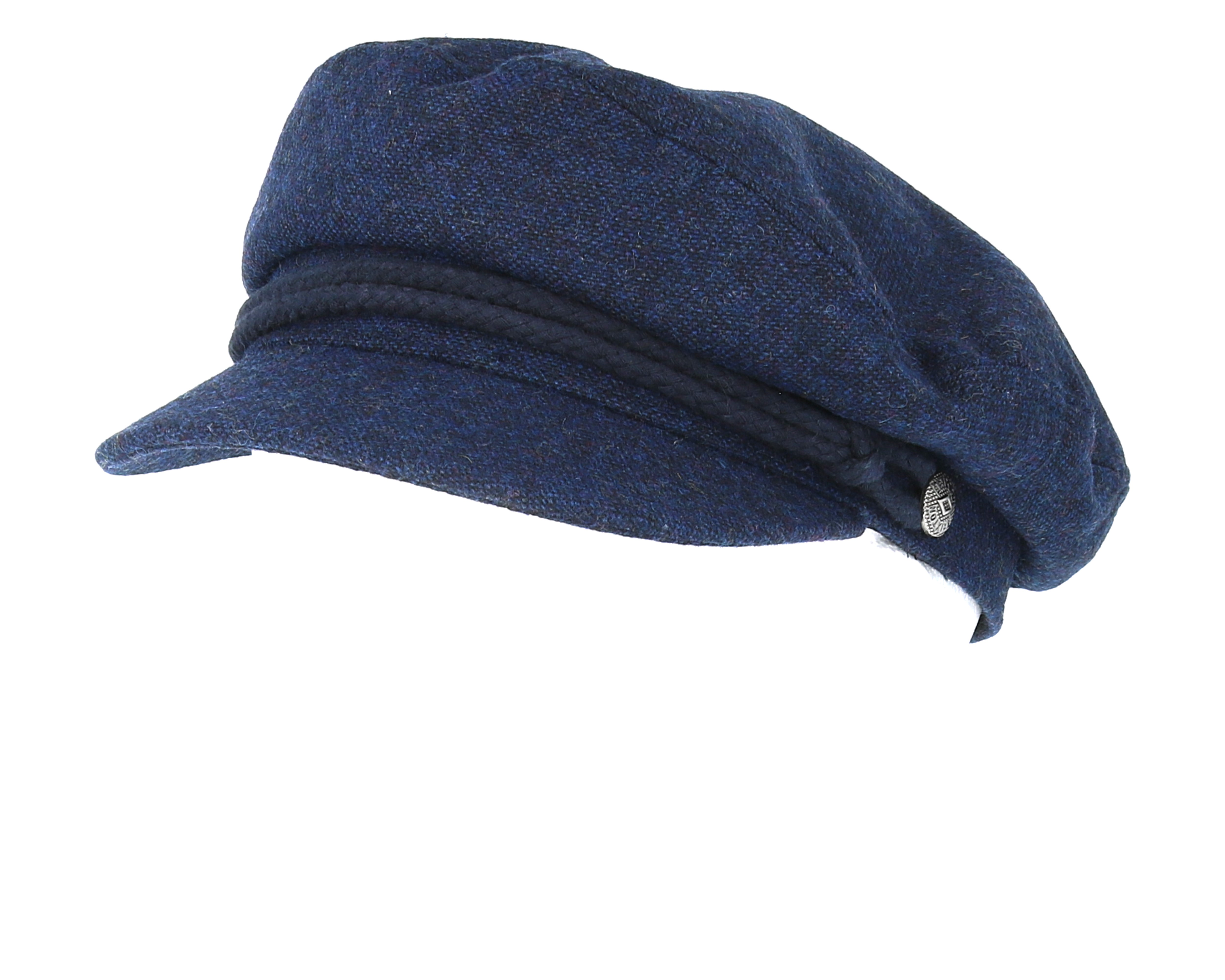 Fiddler Navy/Navy Flat Cap - Brixton caps - Hatstoreworld.com