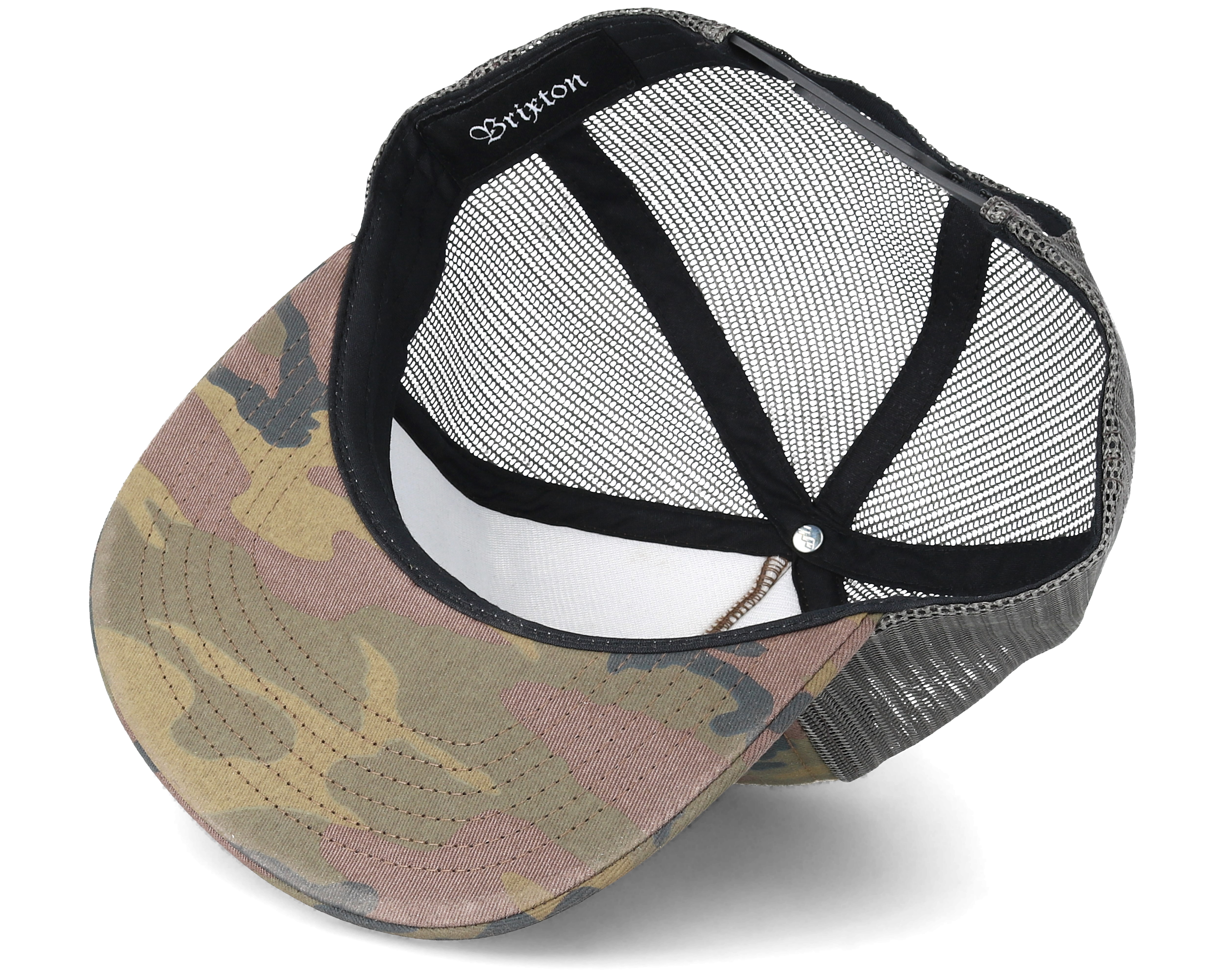 Grade Mesh Camo Trucker - Brixton caps - Hatstoreworld.com