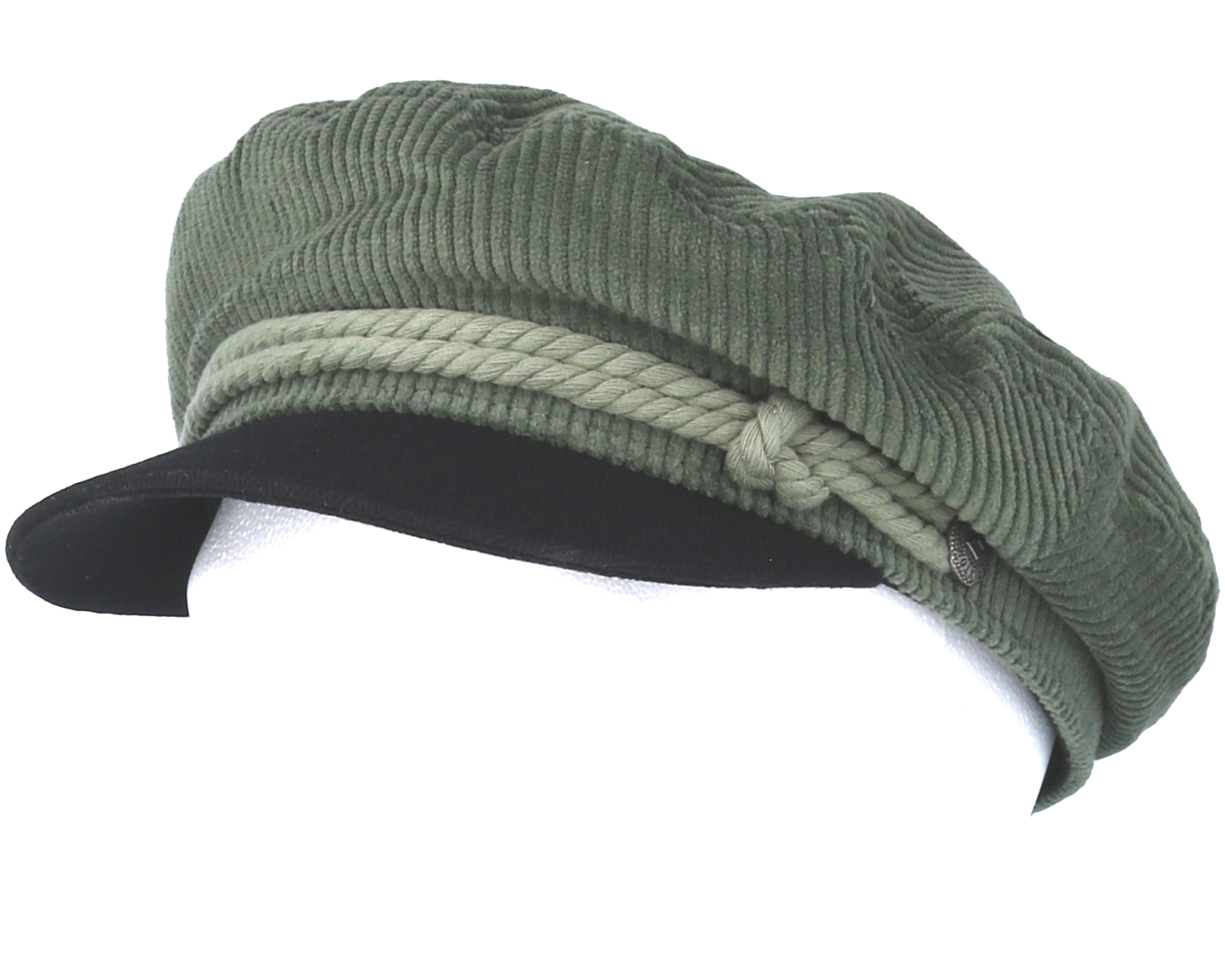 Fiddler Green/Black Flat Cap - Brixton caps - Hatstoreworld.com