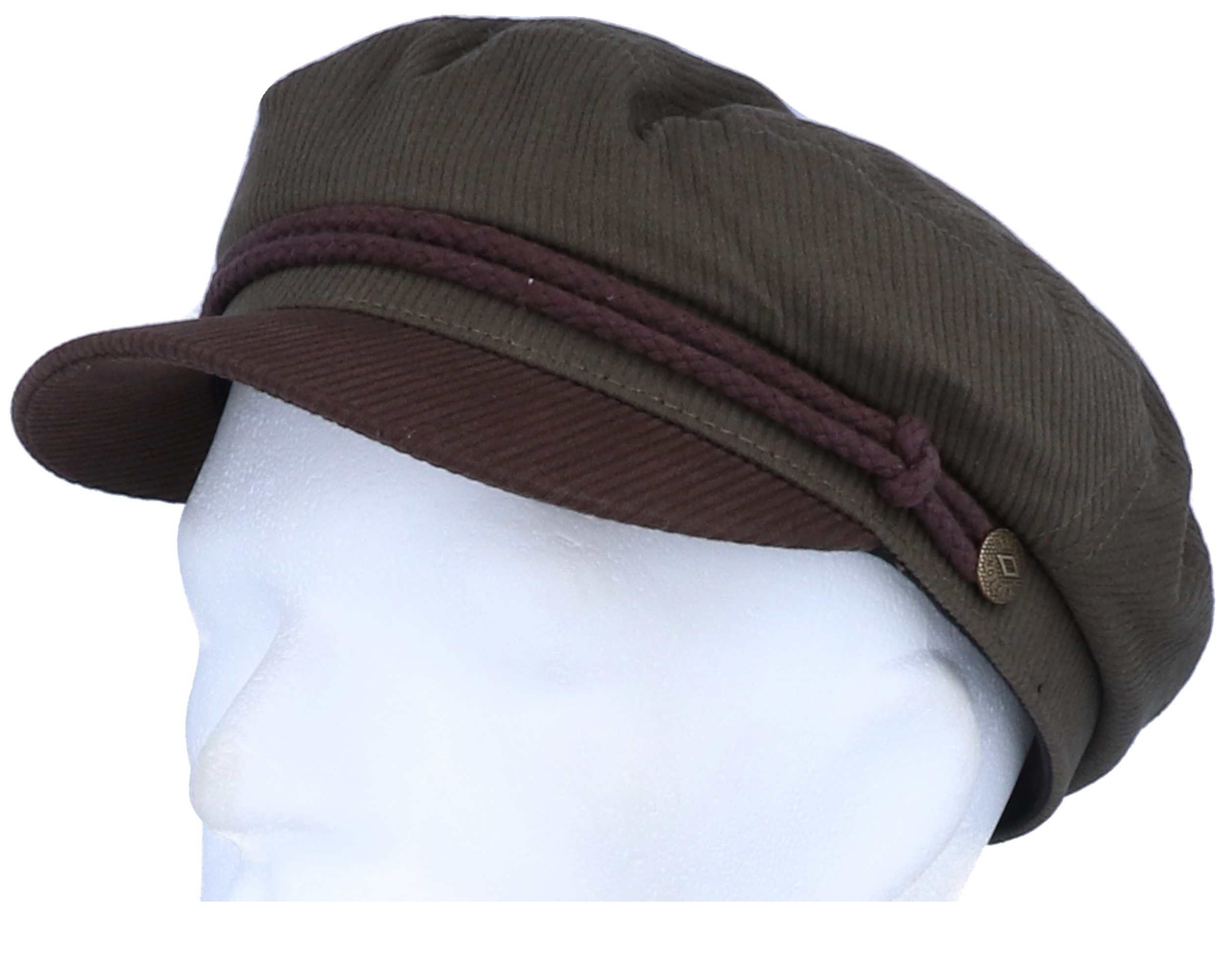 Fiddler Army/Bison Brown Flat Cap - Brixton caps - Hatstoreworld.com