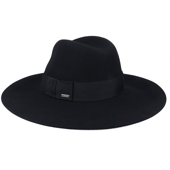 Piper Hat Black/Black L Fedora - Brixton hats - Hatstoreworld.com